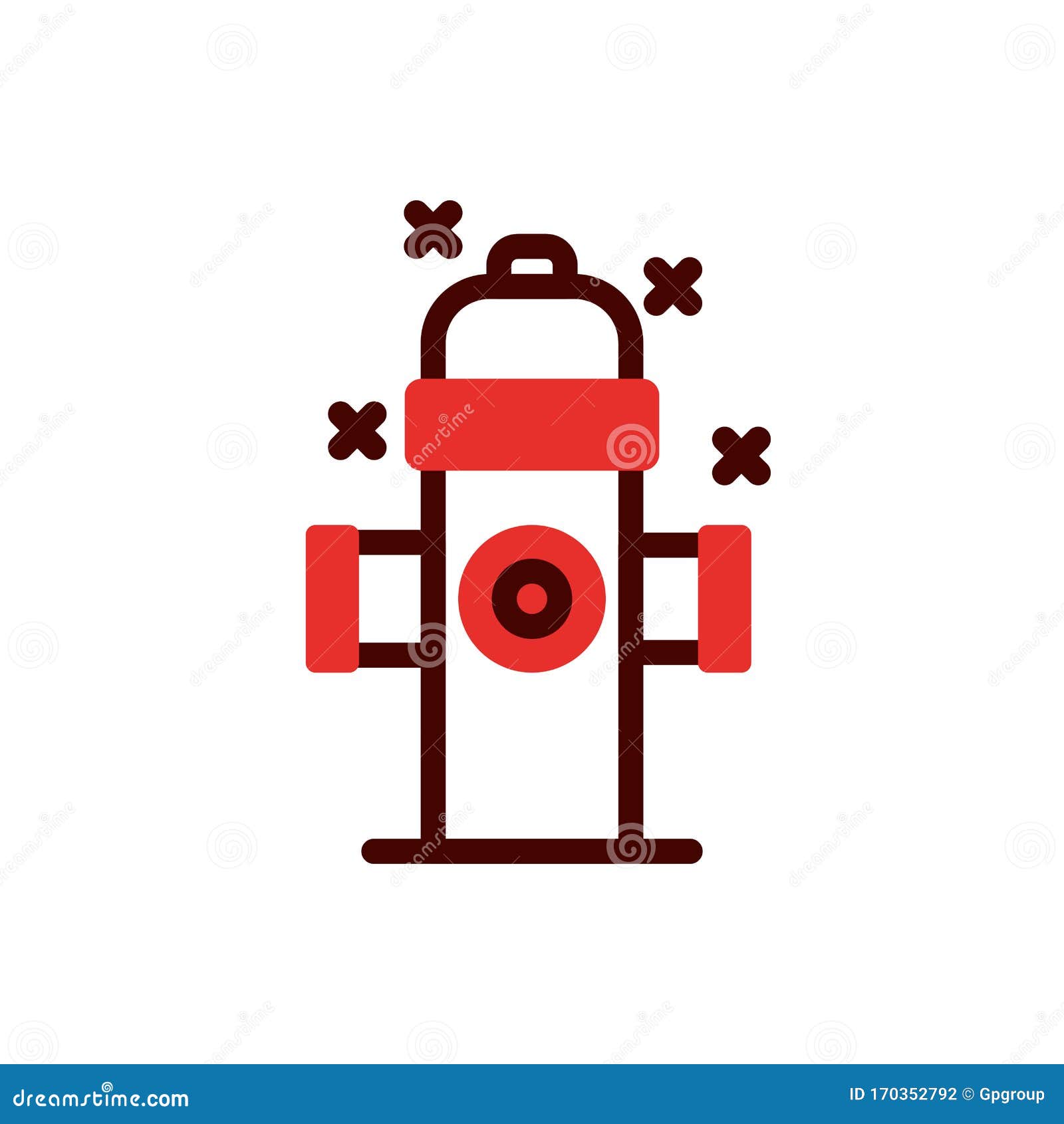 Isolated Fire Hydrant Vector Design Stock Vector - Illustration of help ...