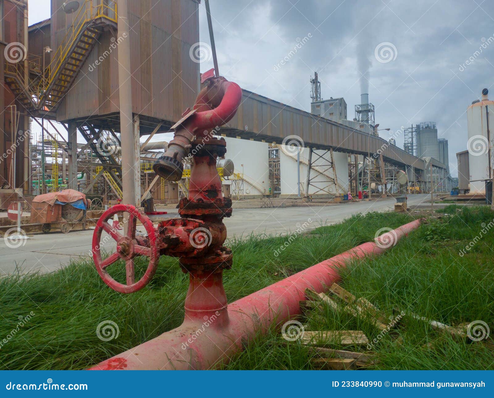 Fire Hydrant in the Factory Serves As an Anticipation in Case of Fire ...