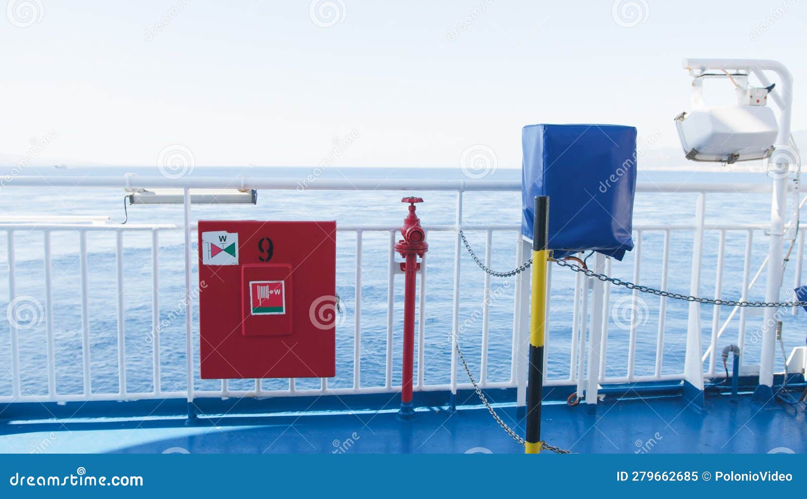 Fire hydrant on ferry ship stock image. Image of transportation - 279662685