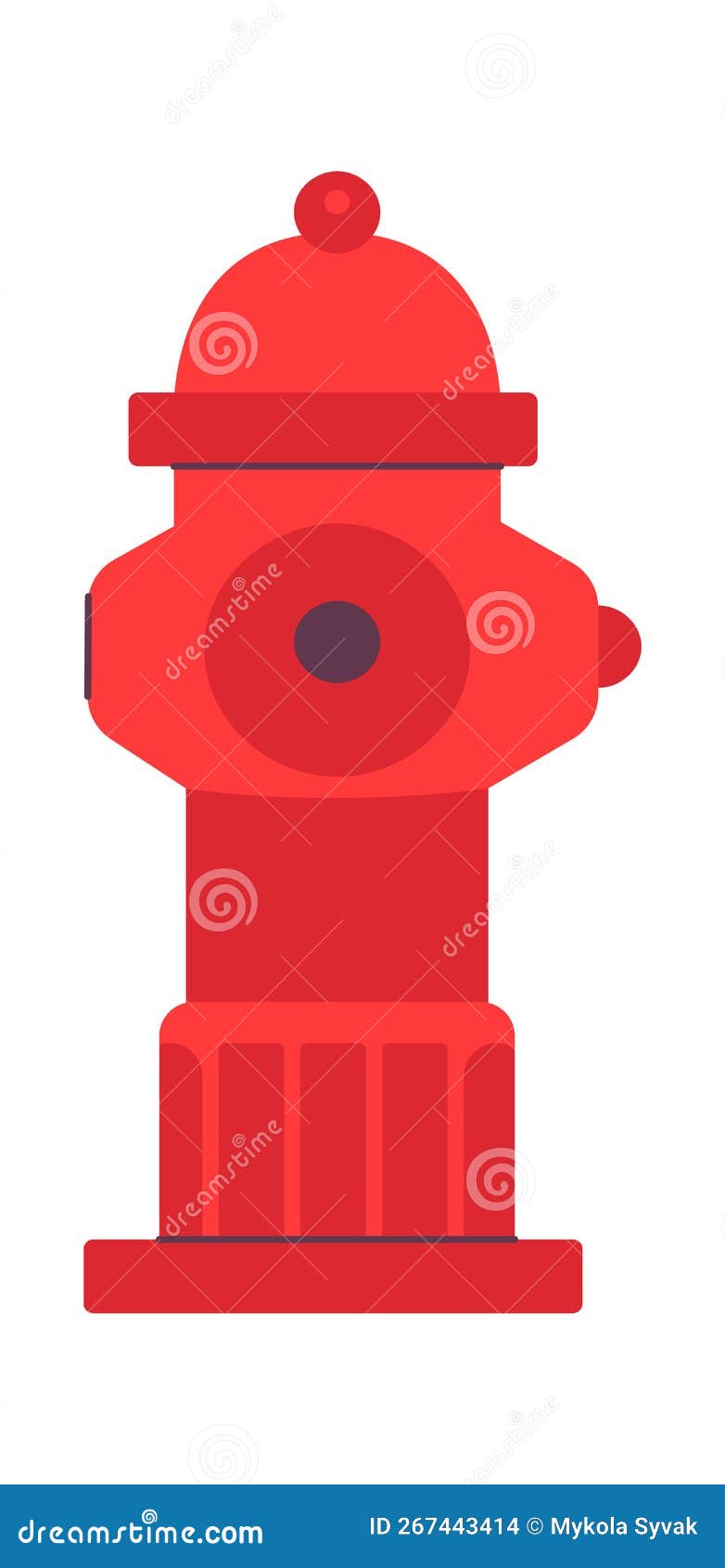 Fire Hydrant Flat Icon Firefighter Gear and Equipment Stock Vector ...