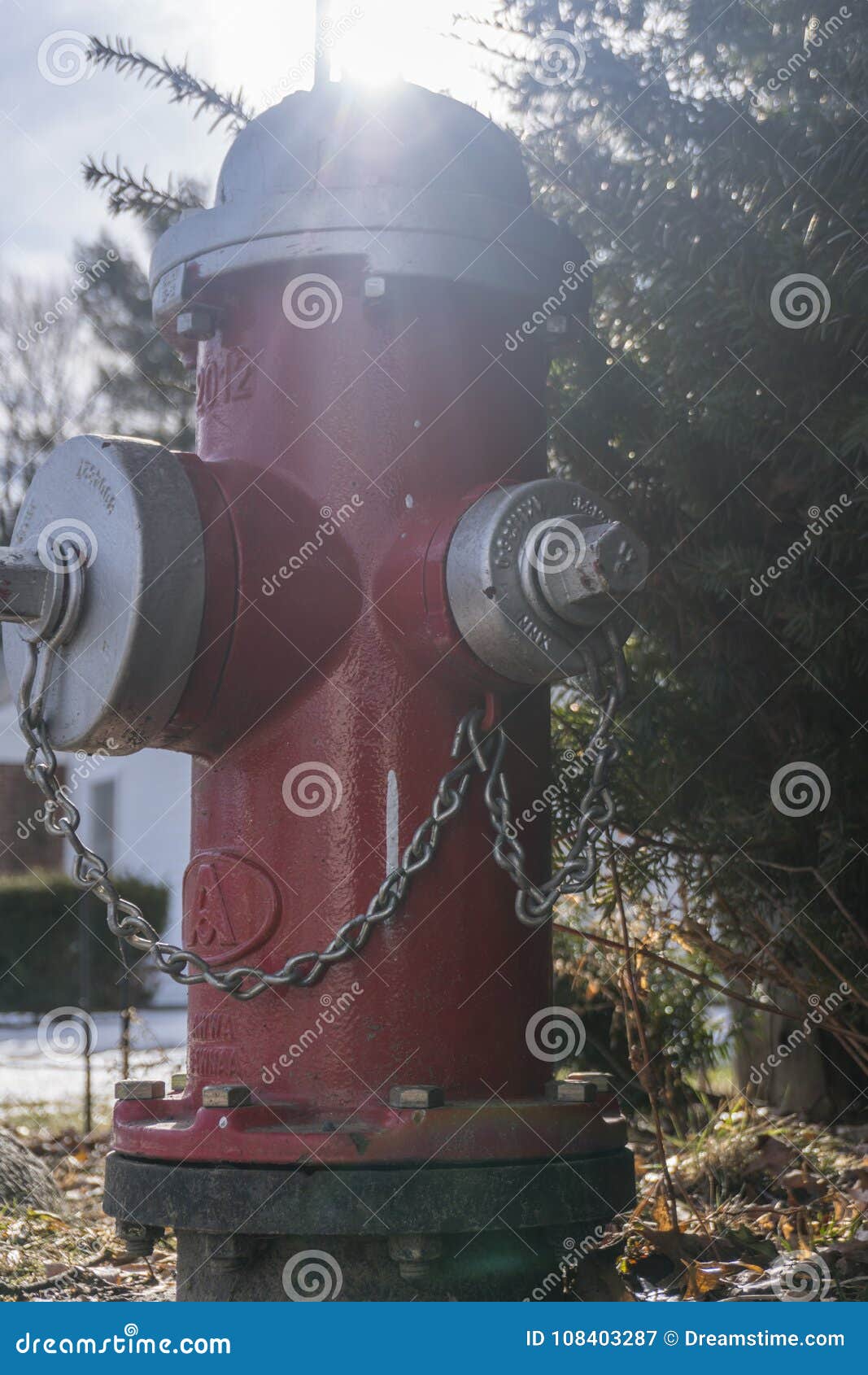 Fire Hydrant Glistening during the Spring Thaw Stock Image - Image of ...