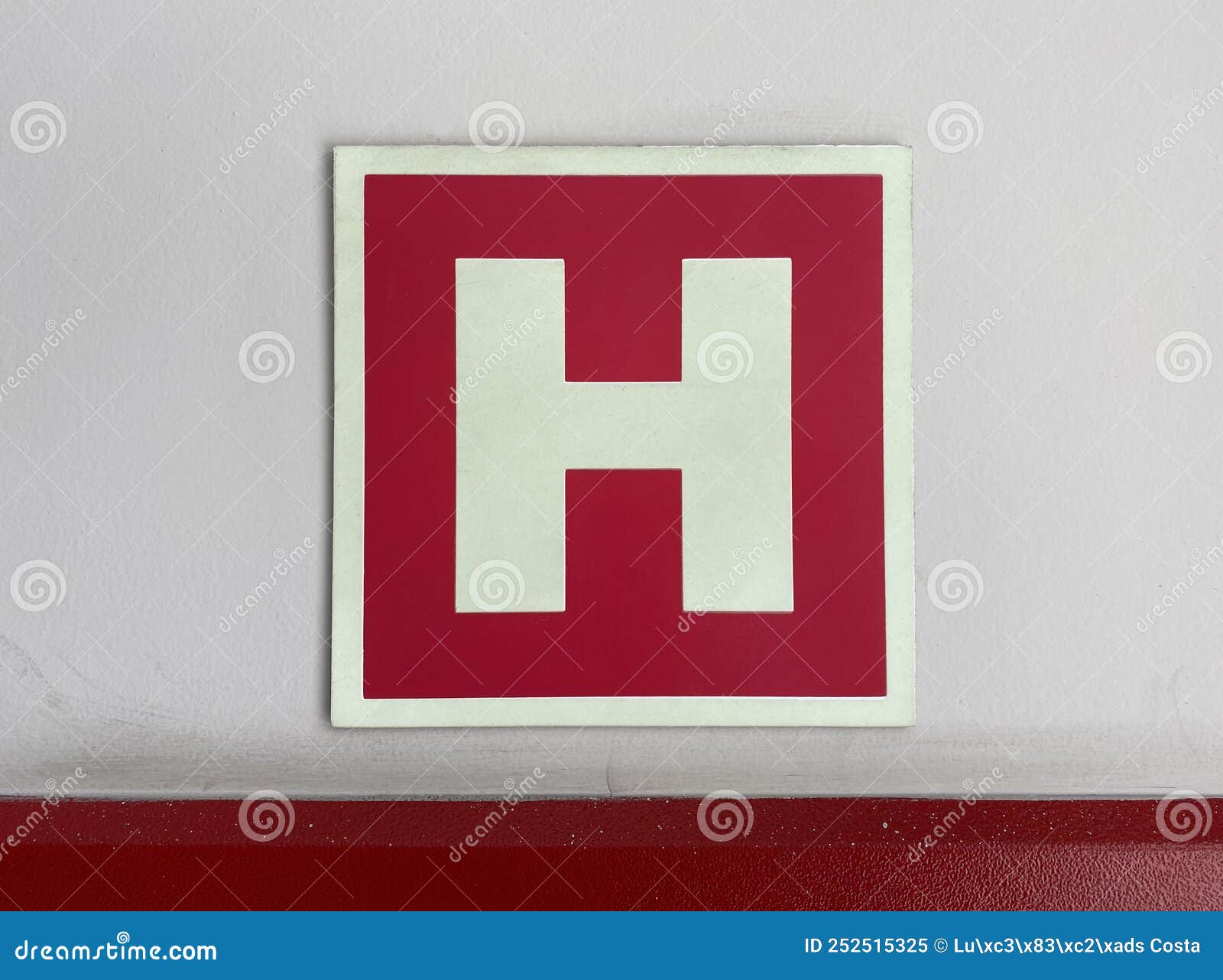 Fire hydrant H symbol sign stock image. Image of exterior - 252515325