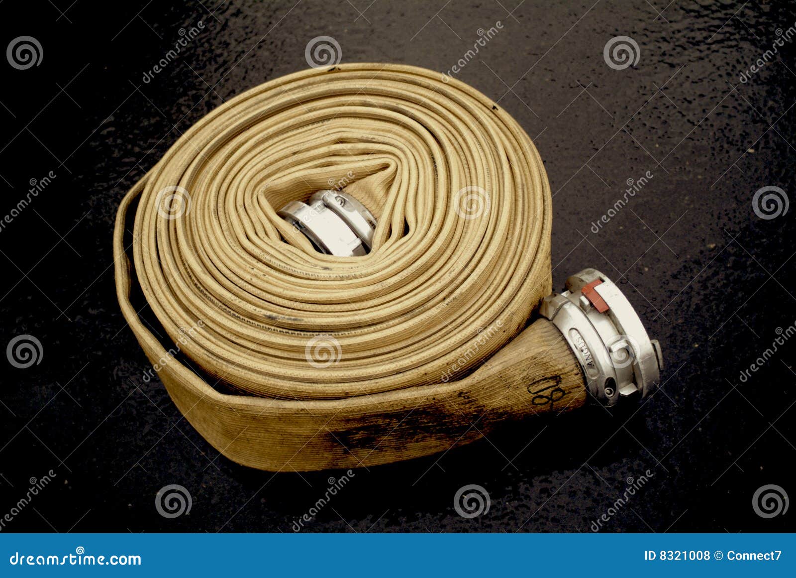 Fire Hydrant Hose stock photo. Image of hydrant, rubber - 8321008