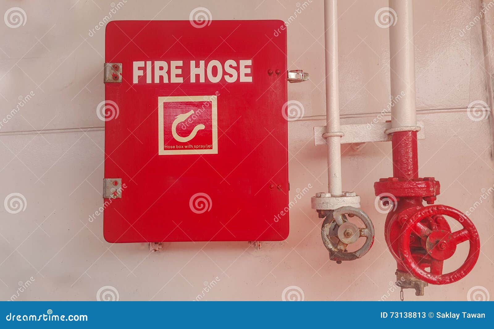 Fire hydrant hose box stock image. Image of safety, fire - 73138813