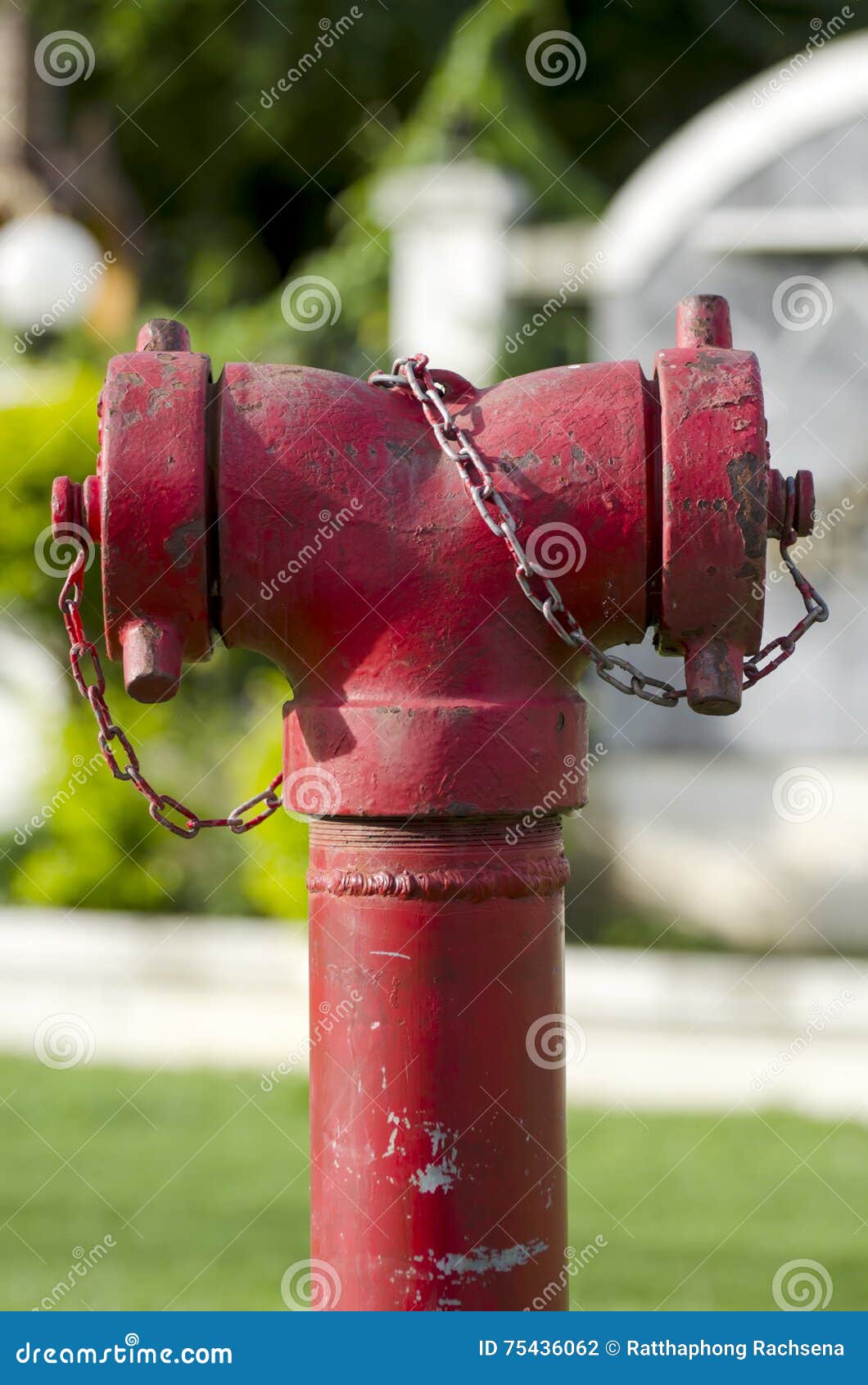 Fire Hydrant Hose Connection Fire Fighting Stock Photo - Image of ...