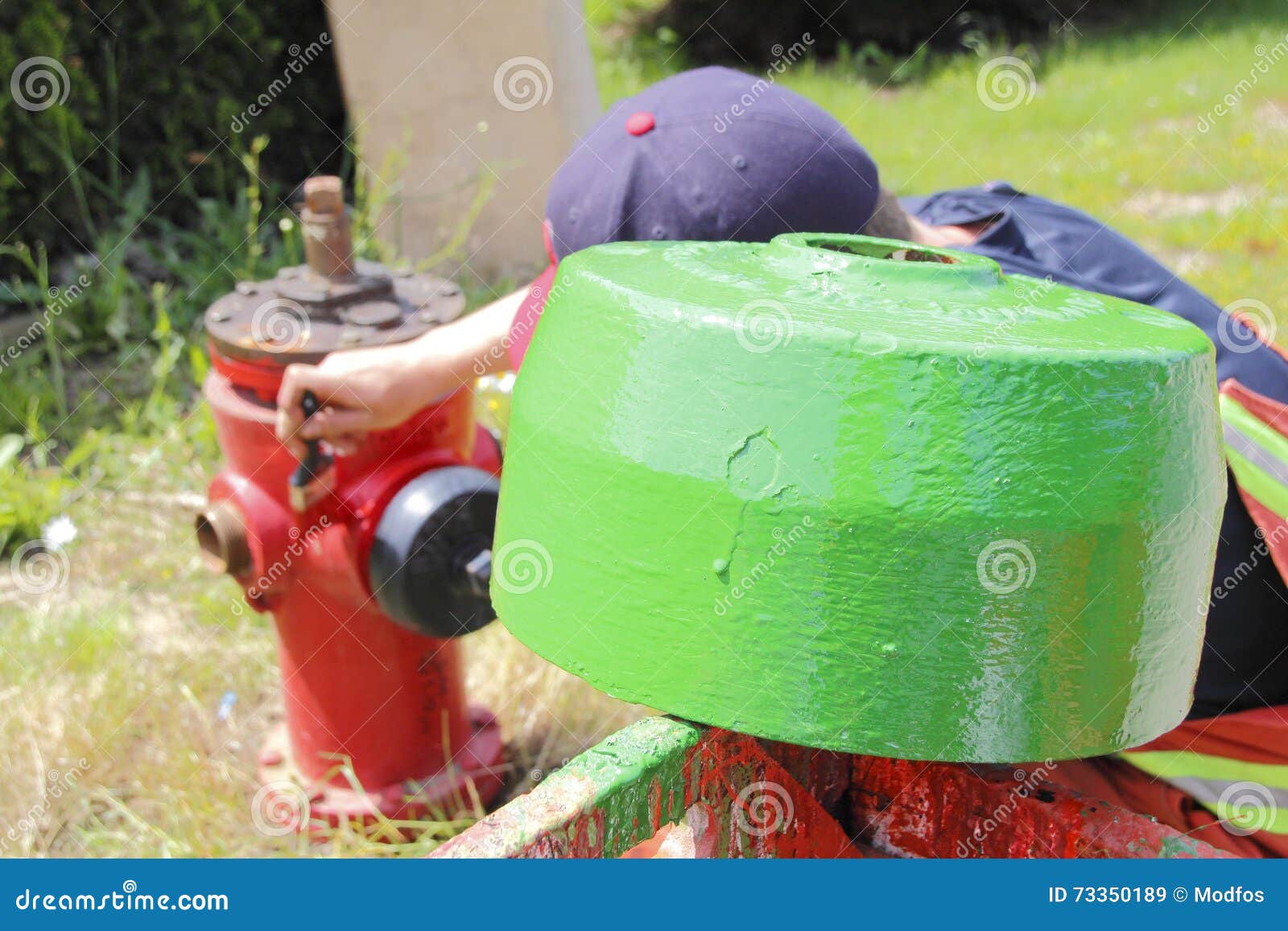 Fire Hydrant Housing stock image. Image of assembly, thick - 73350189