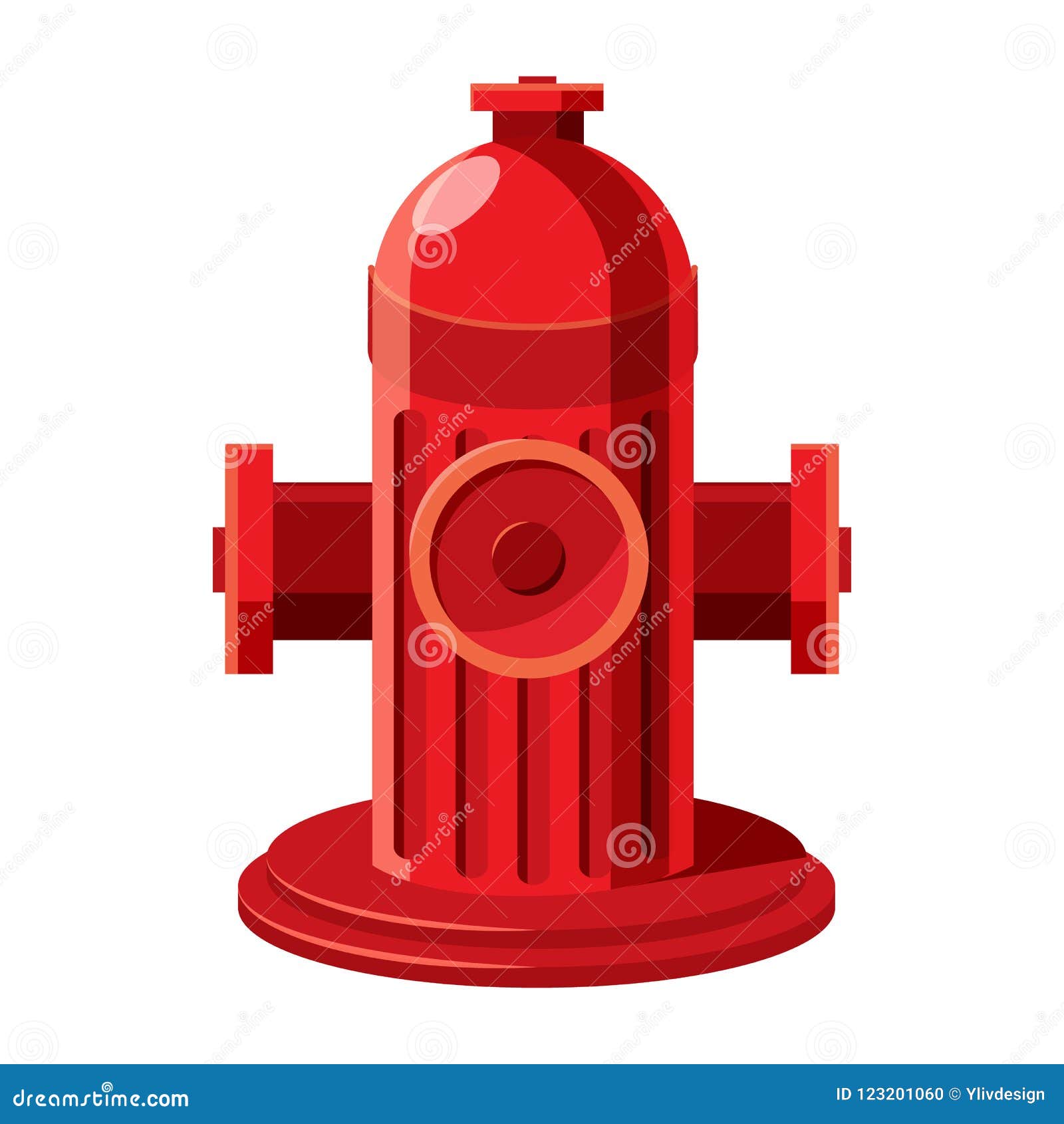 Fire Hydrant Icon in Cartoon Style Stock Illustration - Illustration of ...