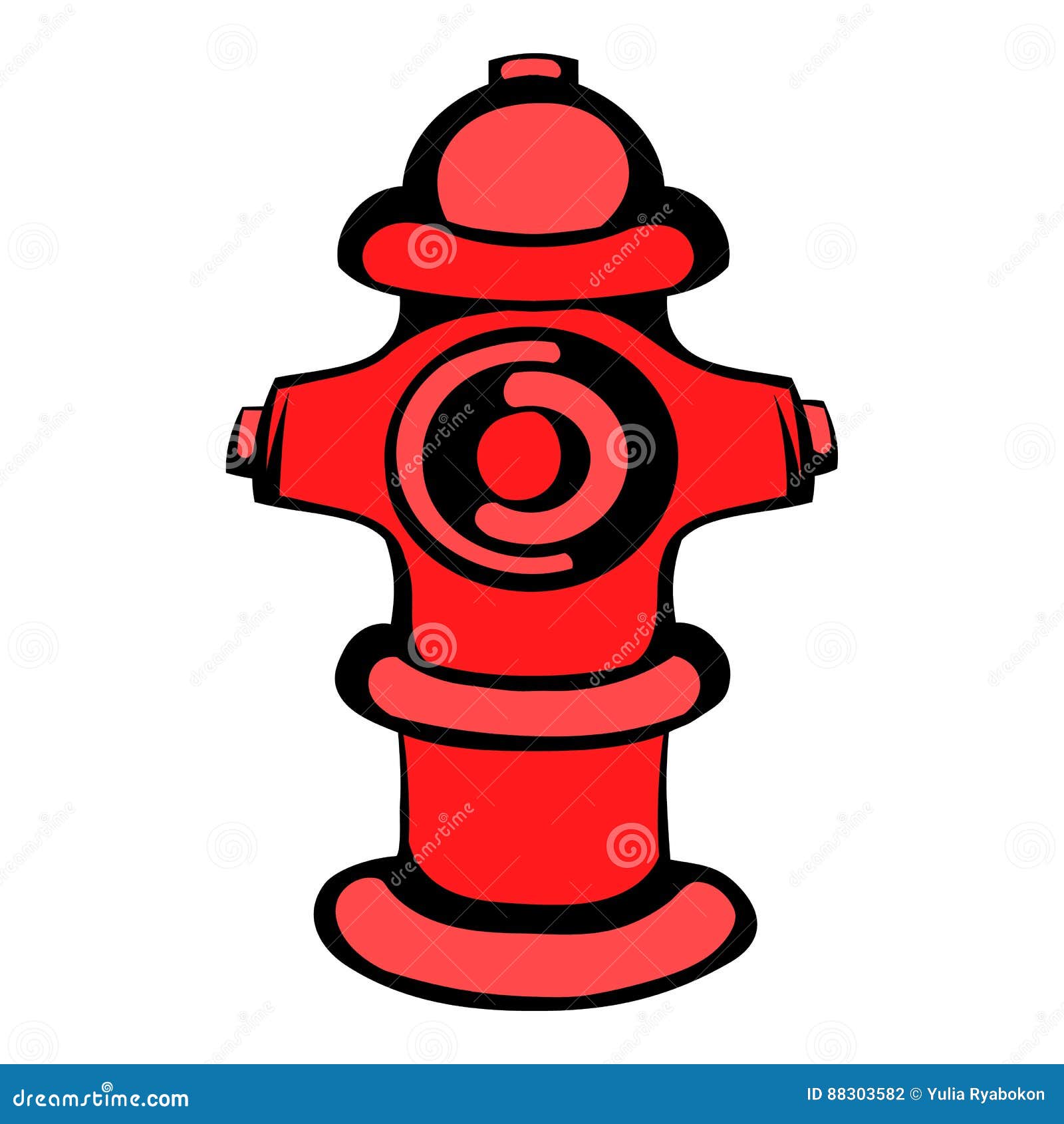 Fire Hydrant Icon, Icon Cartoon Stock Vector - Illustration of fighting ...
