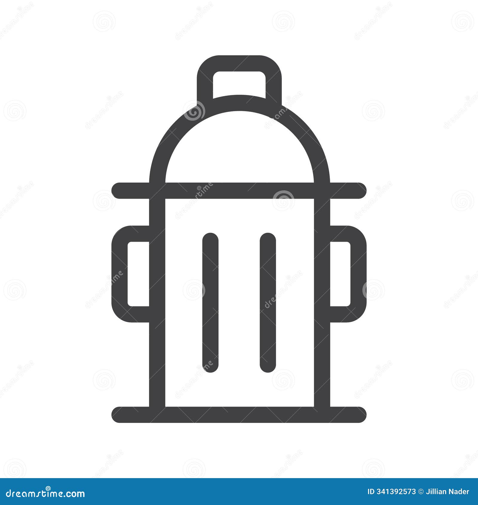 Fire Hydrant Icon Simple Outline Vector Logo Stock Vector ...