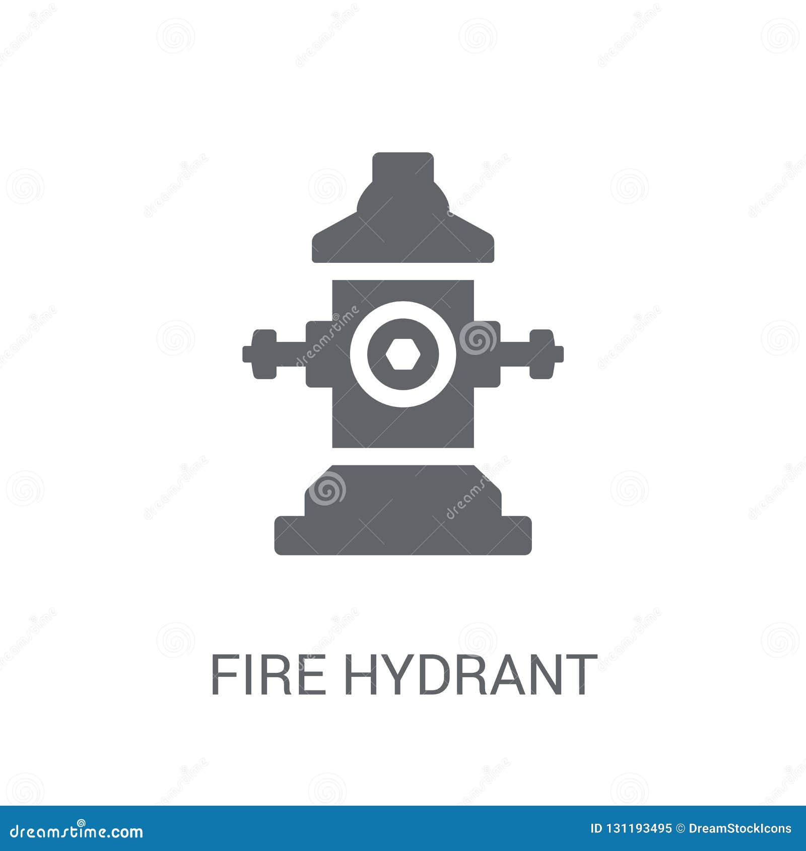 Fire Hydrant Icon. Trendy Fire Hydrant Logo Concept on White Background ...