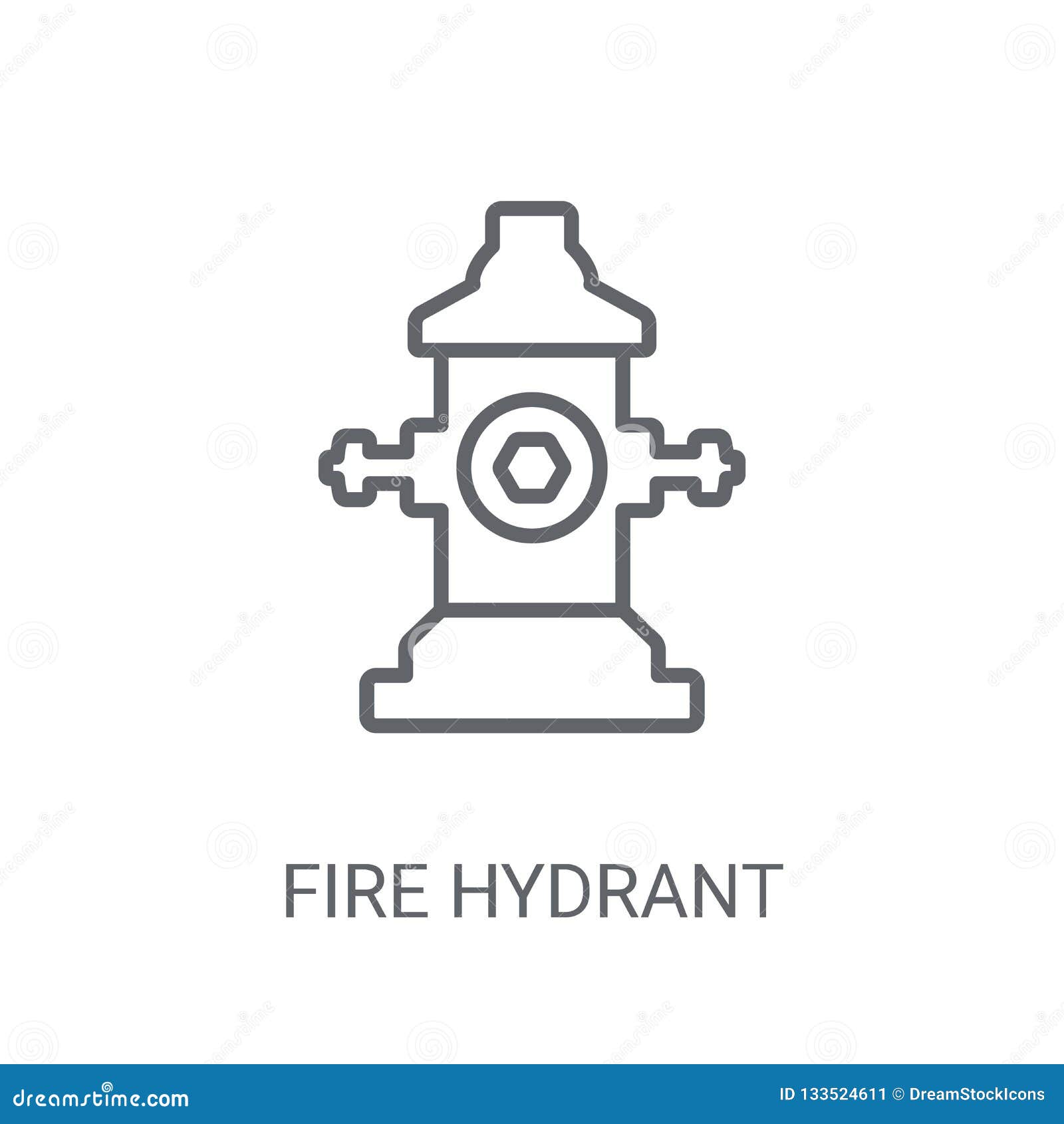 Fire Hydrant Icon. Trendy Fire Hydrant Logo Concept on White Bac Stock ...