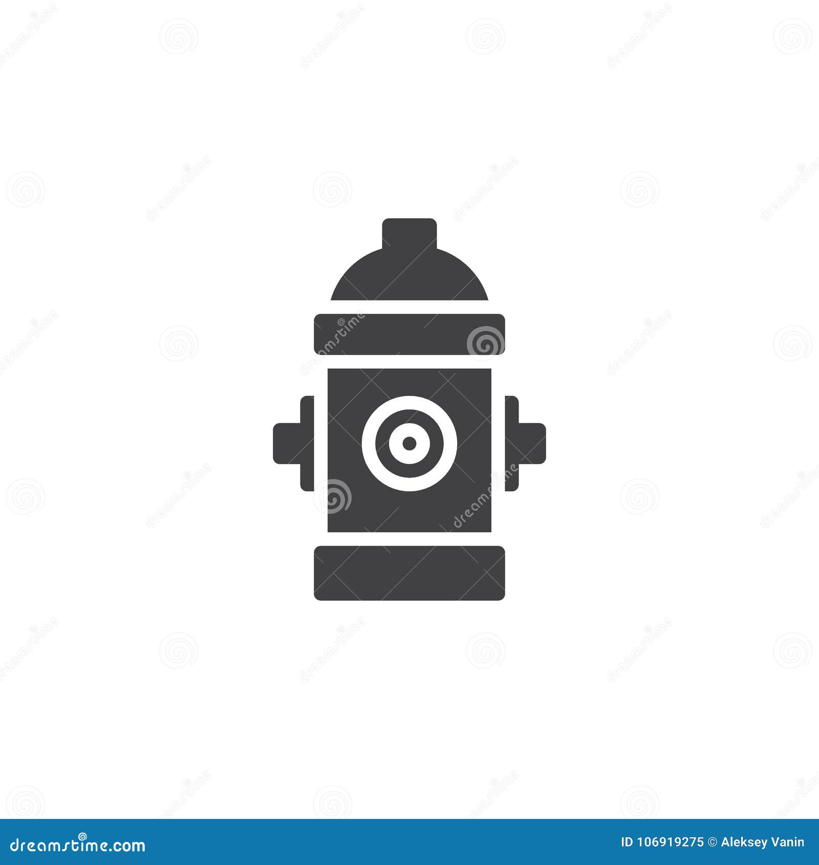 Fire hydrant icon vector stock vector. Illustration of sign - 106919275