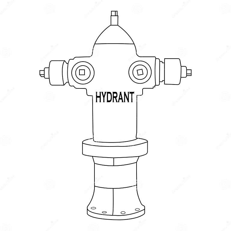Fire hydrant icon stock vector. Illustration of industrial - 286259435