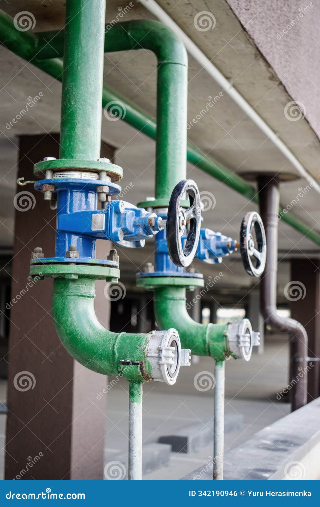 Modern Fire Hydrant Installation at a Residential Complex Ensuring Fire ...