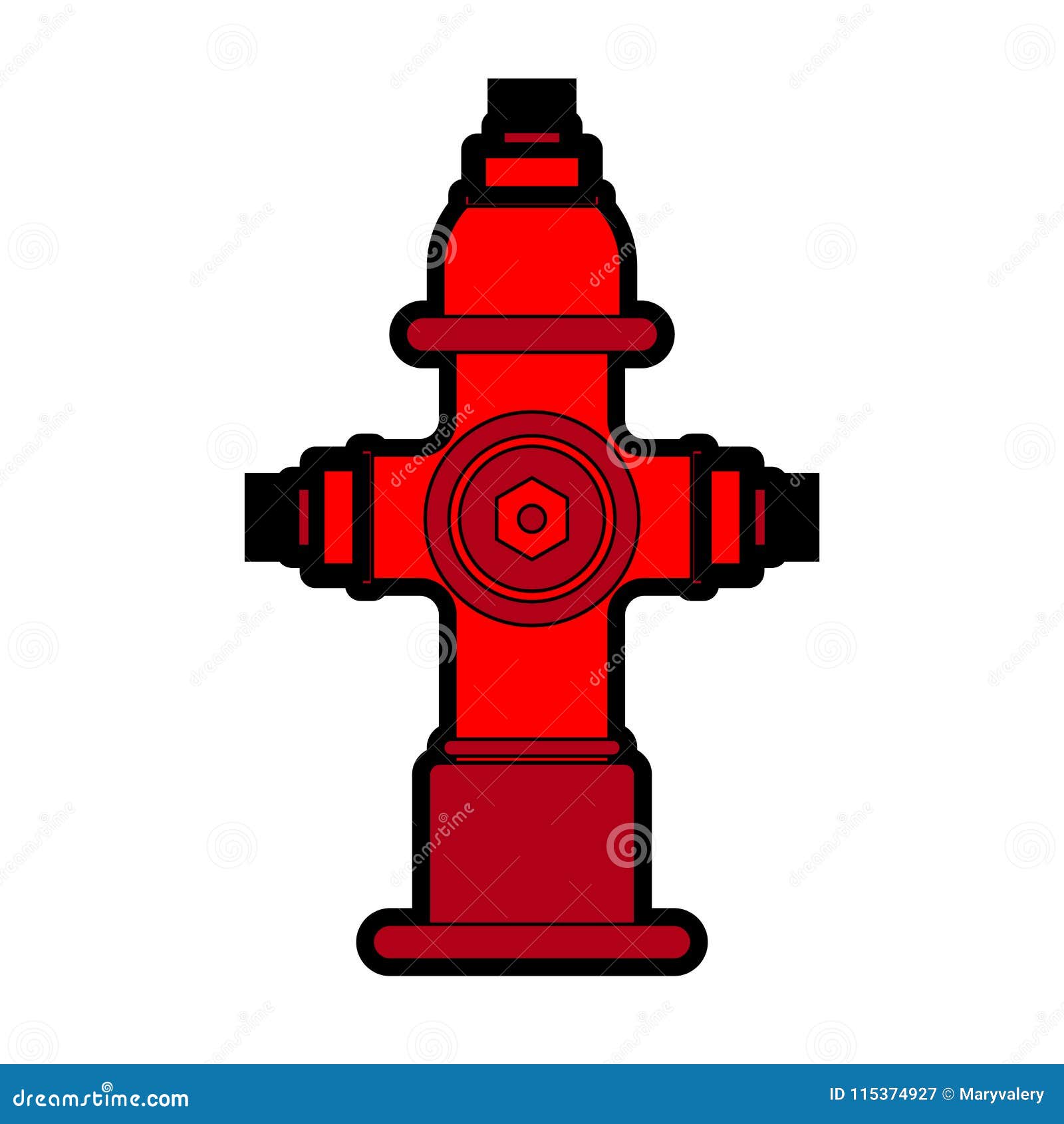 Hydrant Or Fireplug Isolated One Line Drawing Cartoon Vector ...