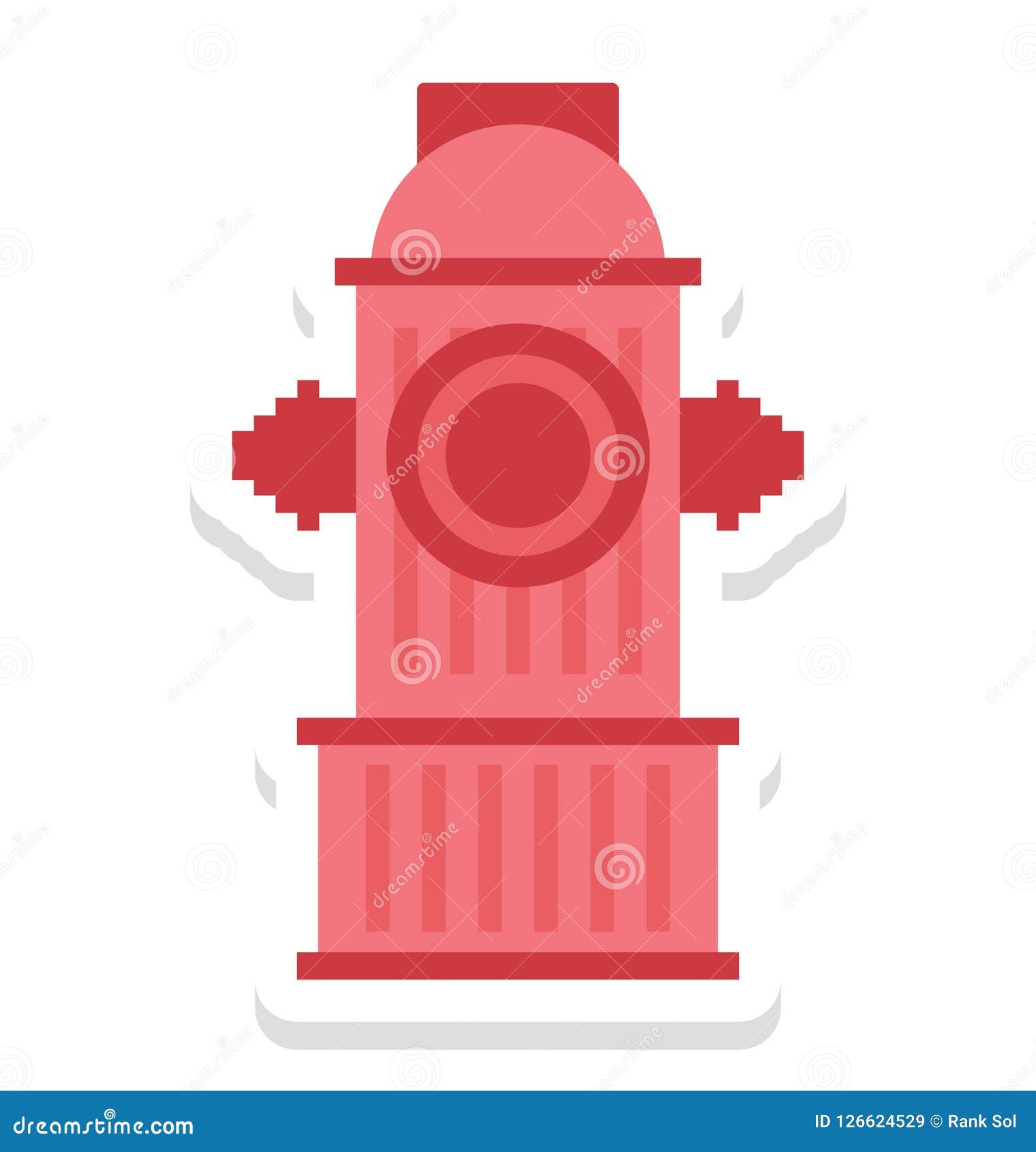 Fire Hydrant Isolated Vector Icon for Construction Stock Illustration ...