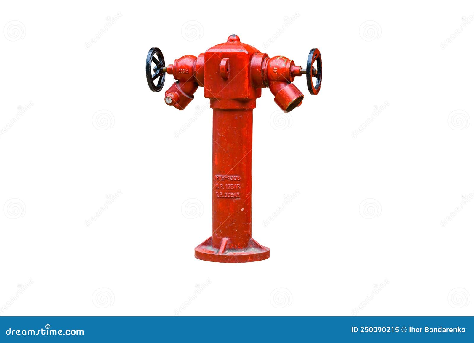 Fire Hydrant Isolated on the White Background Stock Image - Image of ...