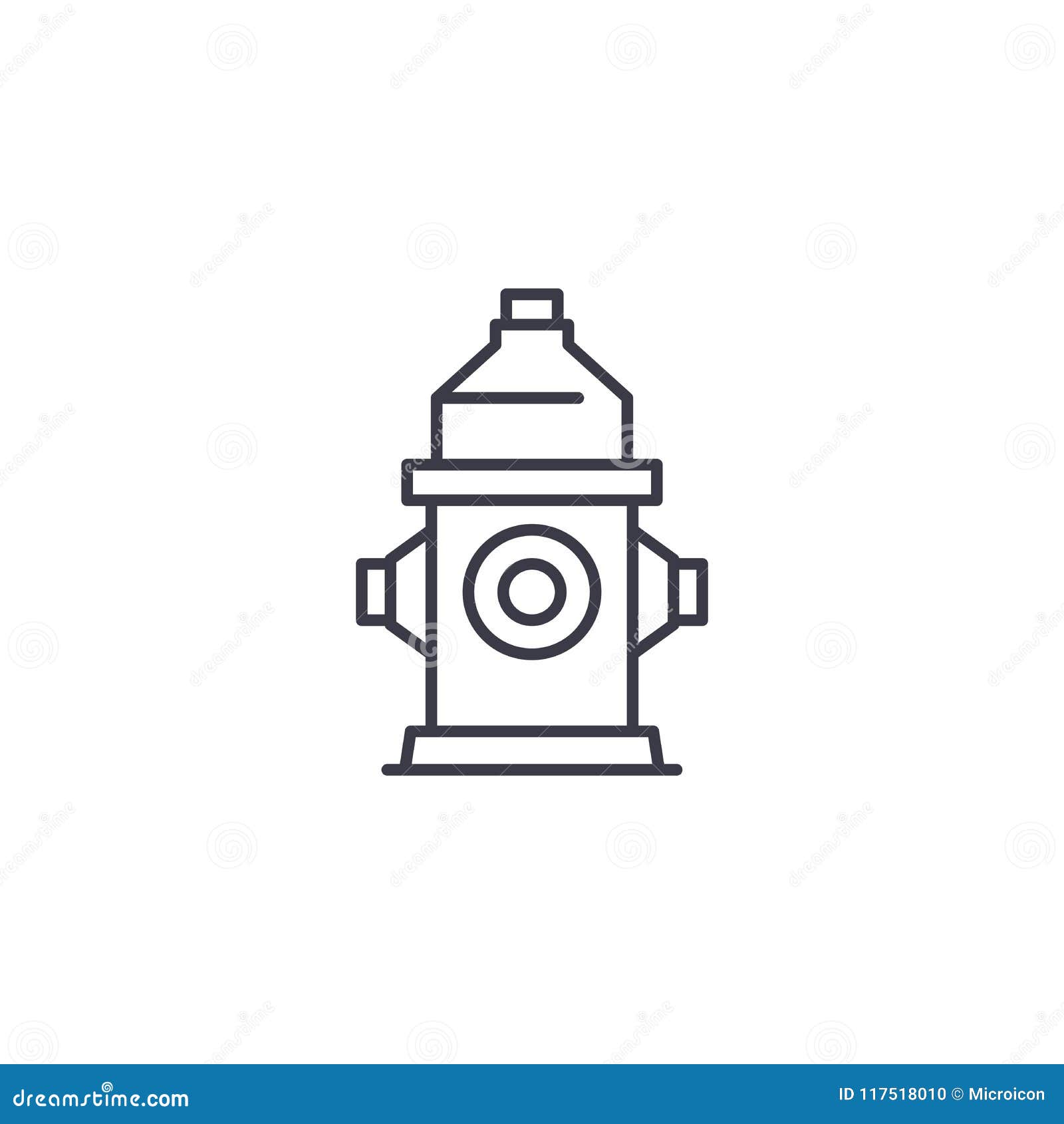 Fire Hydrant Linear Icon Concept. Fire Hydrant Line Vector Sign, Symbol ...