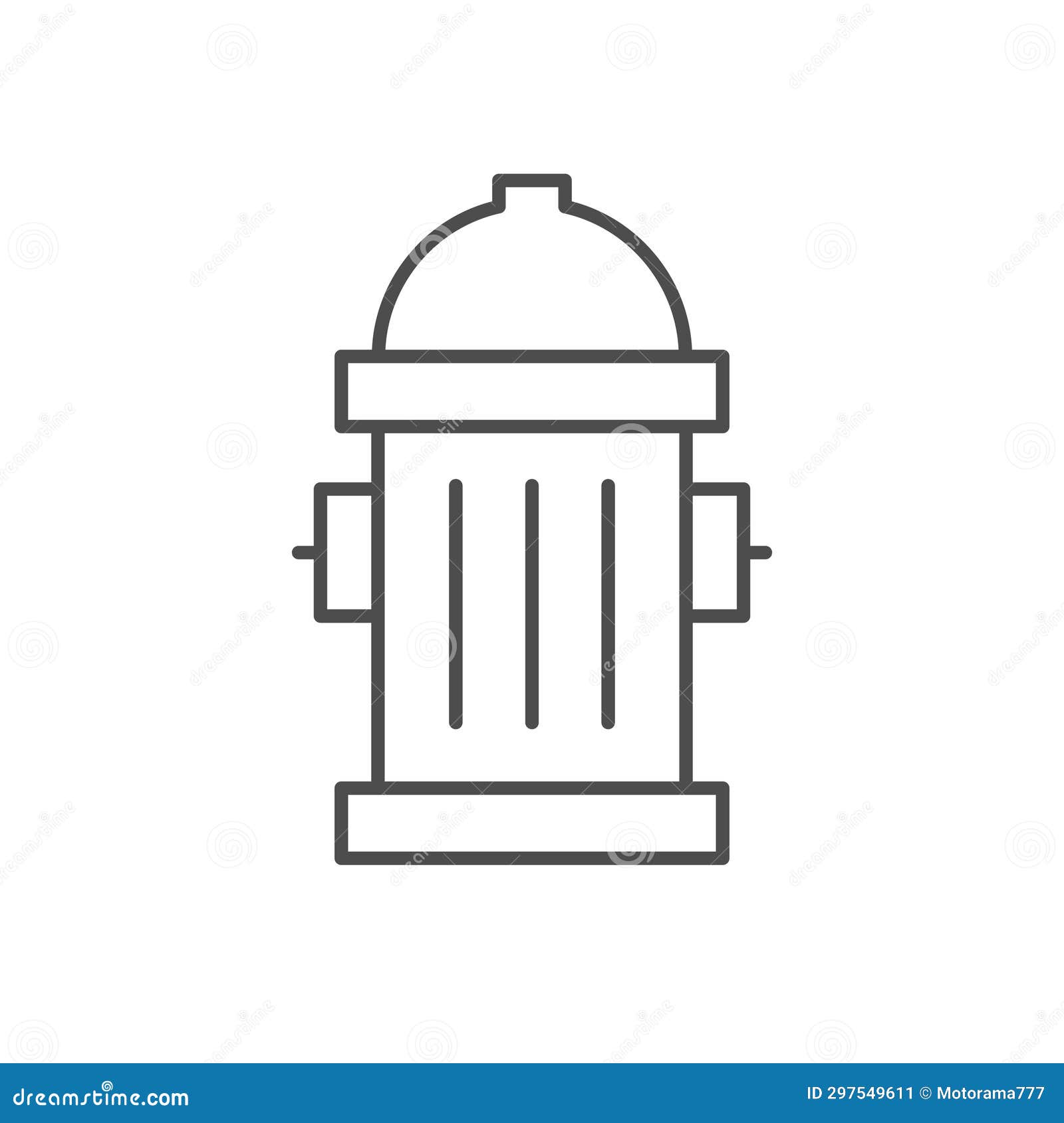 Hydrant Line And Solid Icon. Fireplug Or Street Water Pipe Outline ...