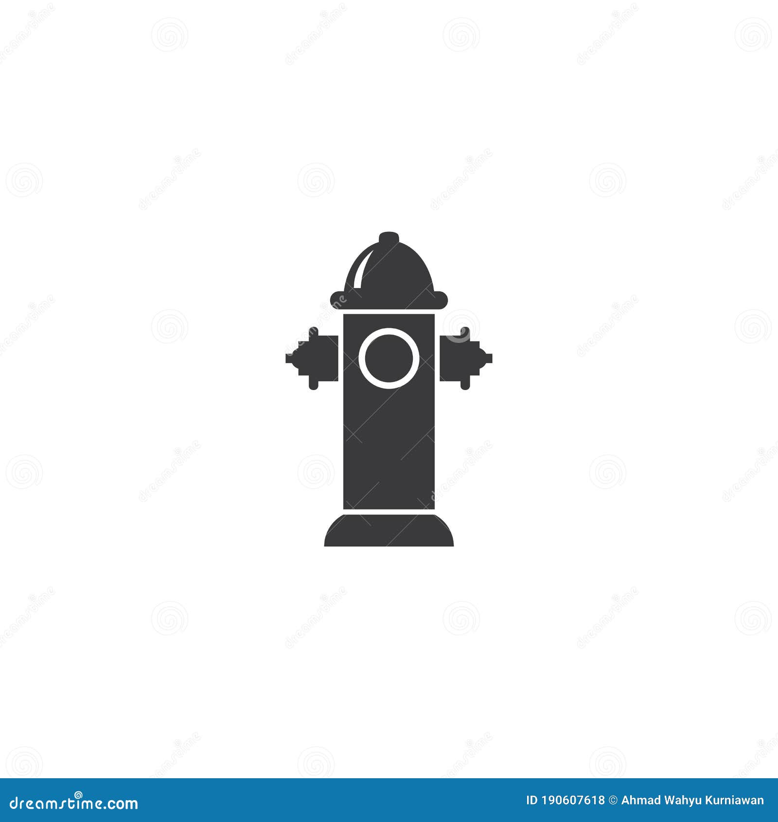 Fire hydrant logo and icon stock vector. Illustration of design - 190607618