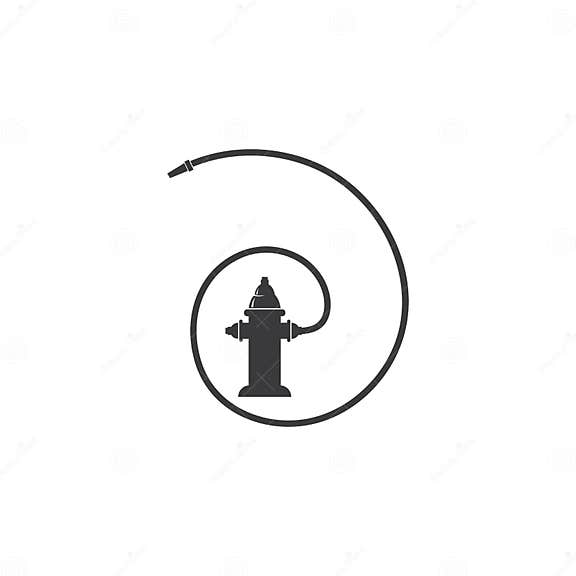 Fire hydrant logo and icon stock vector. Illustration of hydrant ...