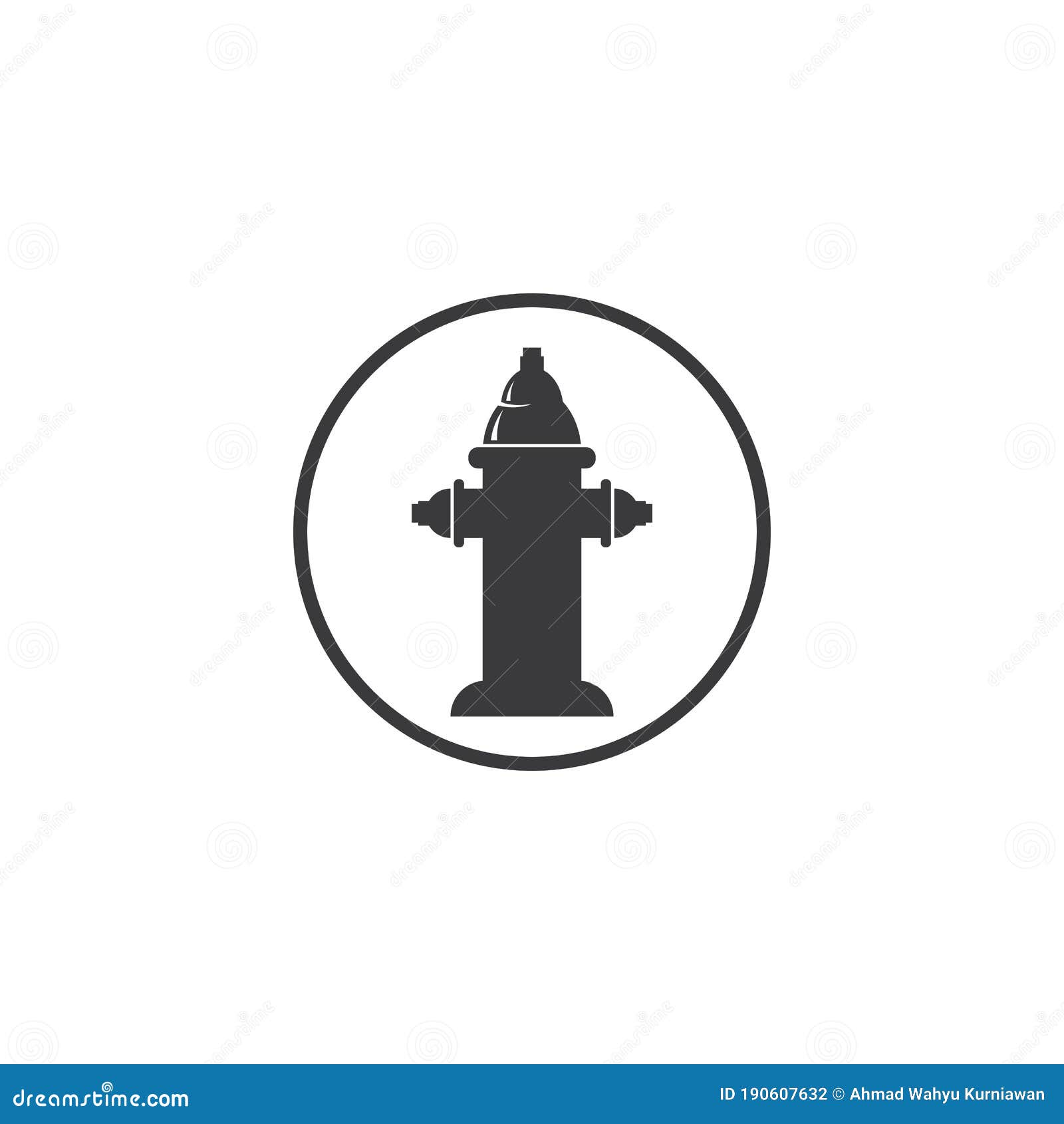 Fire hydrant logo and icon stock vector. Illustration of danger - 190607632
