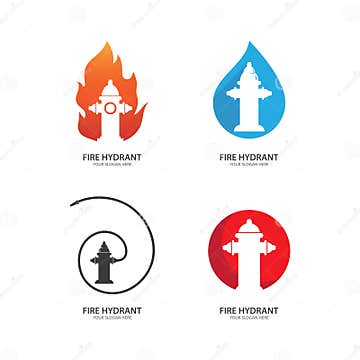 Fire hydrant logo and icon stock vector. Illustration of nozzle - 190759177