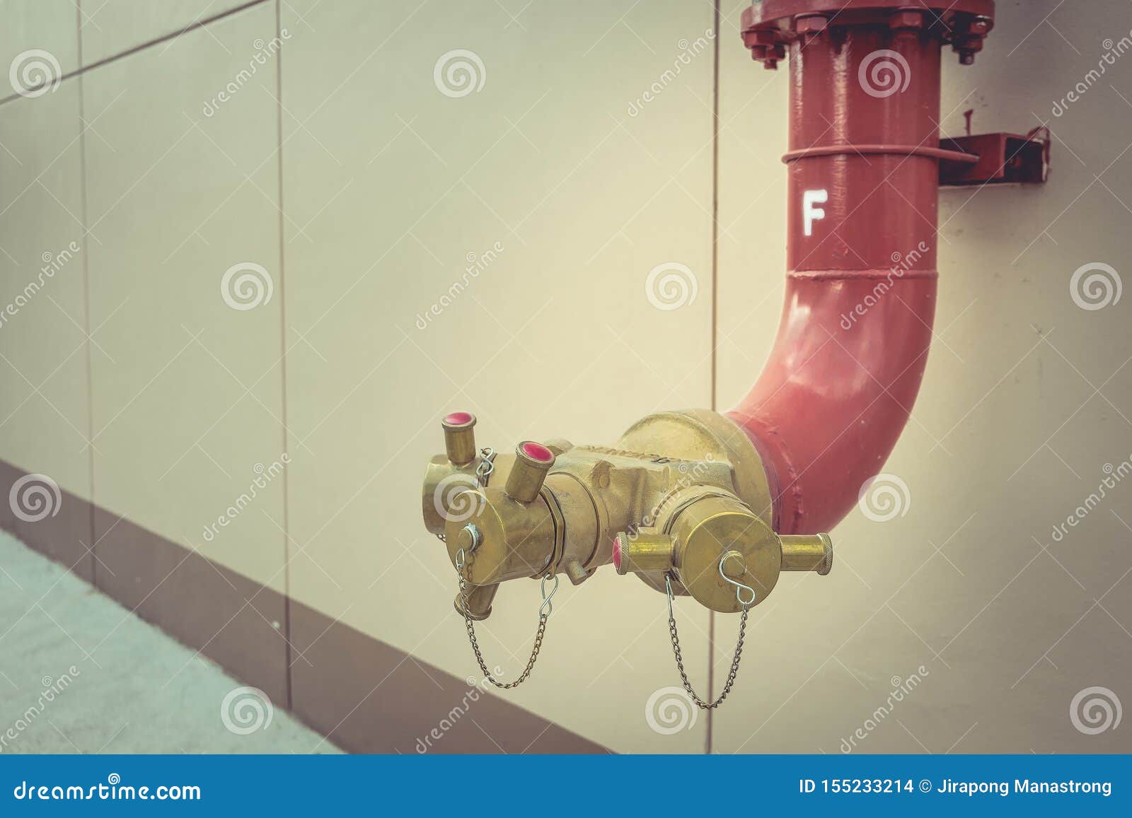 Fire Hydrant Manifold Three Outlet Water Valve Stock Photo - Image of ...