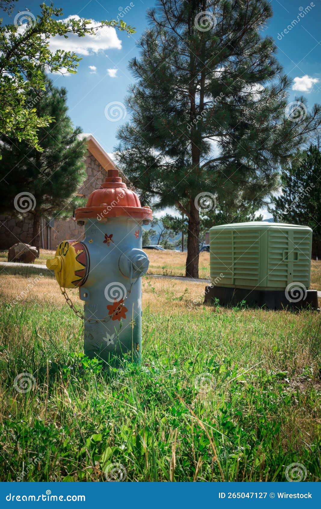 Fire Hydrant in the Middle of a Field Stock Image - Image of park ...