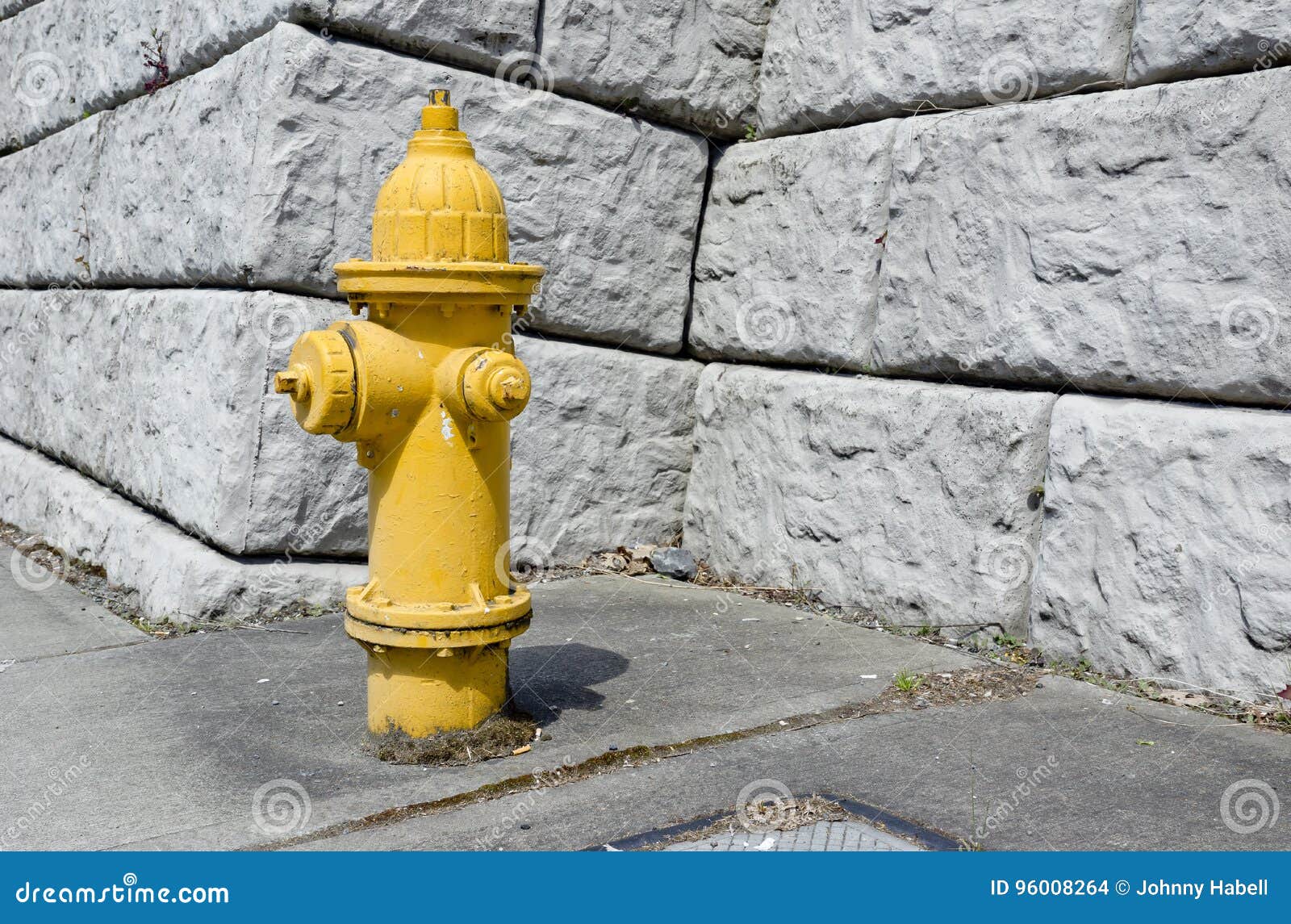 Fire Hydrant Near Concrete Wall Stock Photo - Image of emergency ...