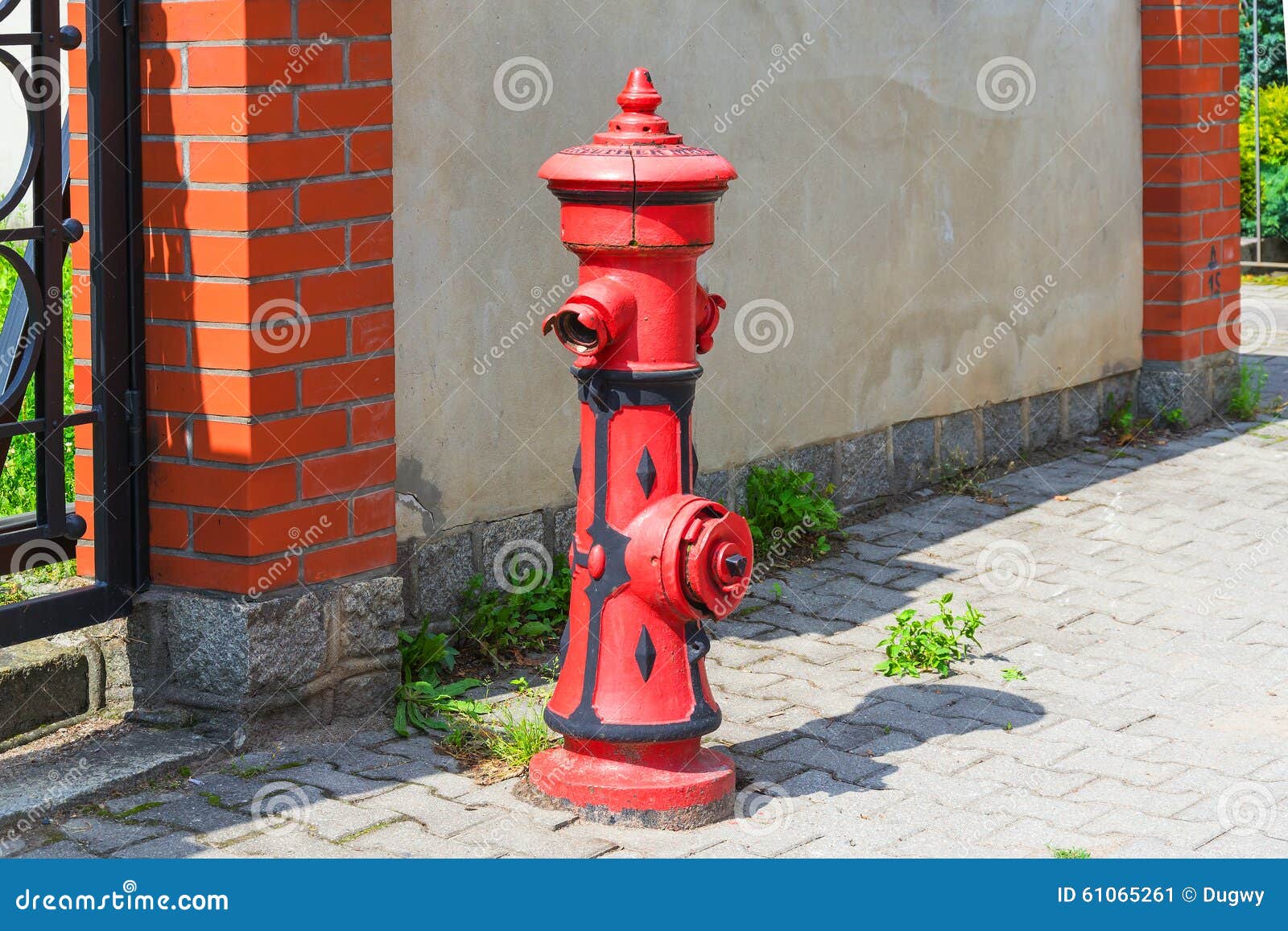 Fire hydrant stock image. Image of wall, hydrant, former - 61065261