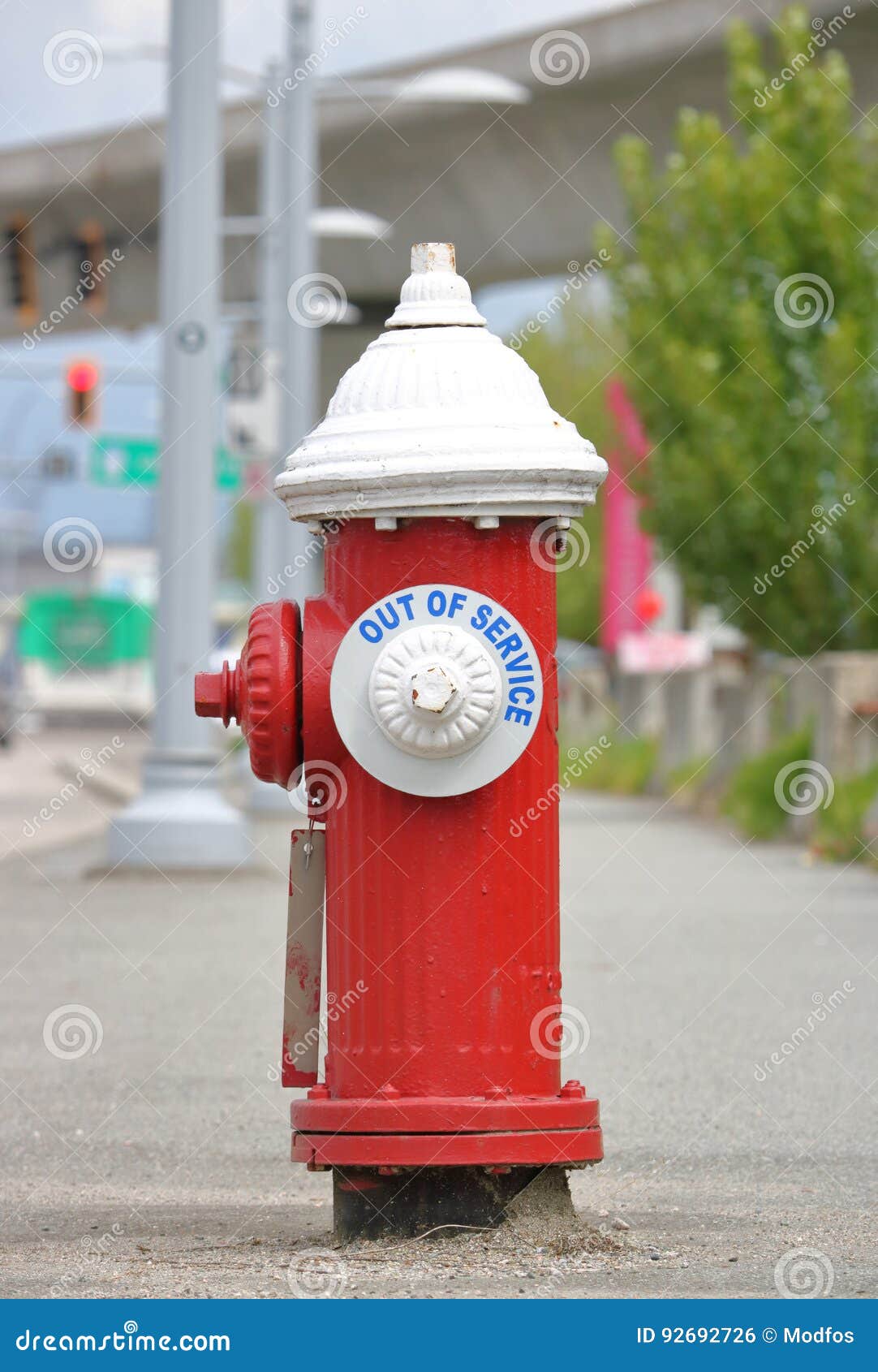 Fire Hydrant Out of Service Stock Photo - Image of city, traditional ...
