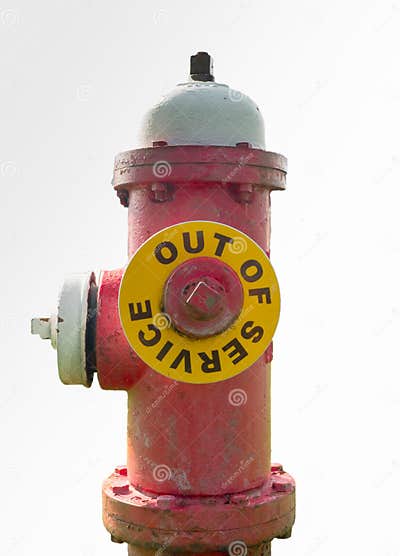 Fire Hydrant Out of Service Stock Photo - Image of emergency, water ...