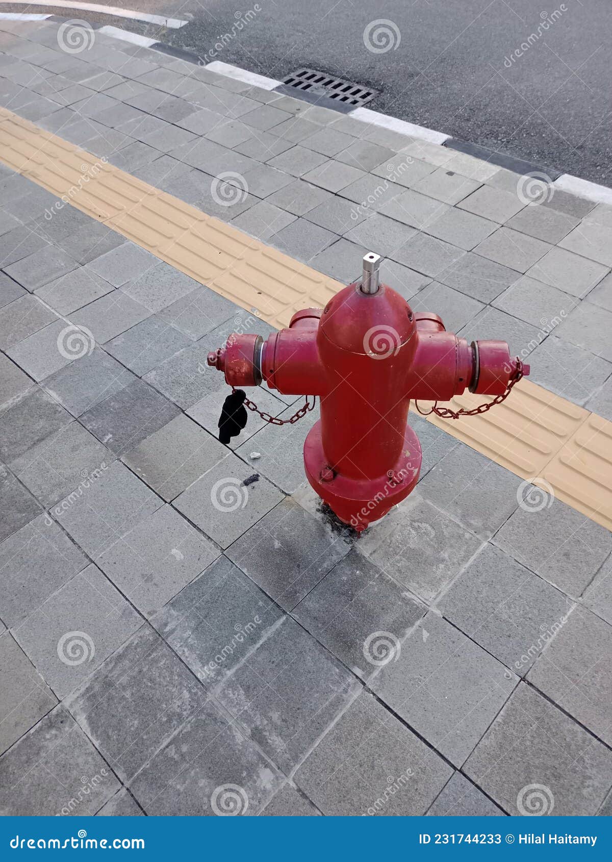 The Fire Hydrant is Outside the Building. Stock Image - Image of iron ...