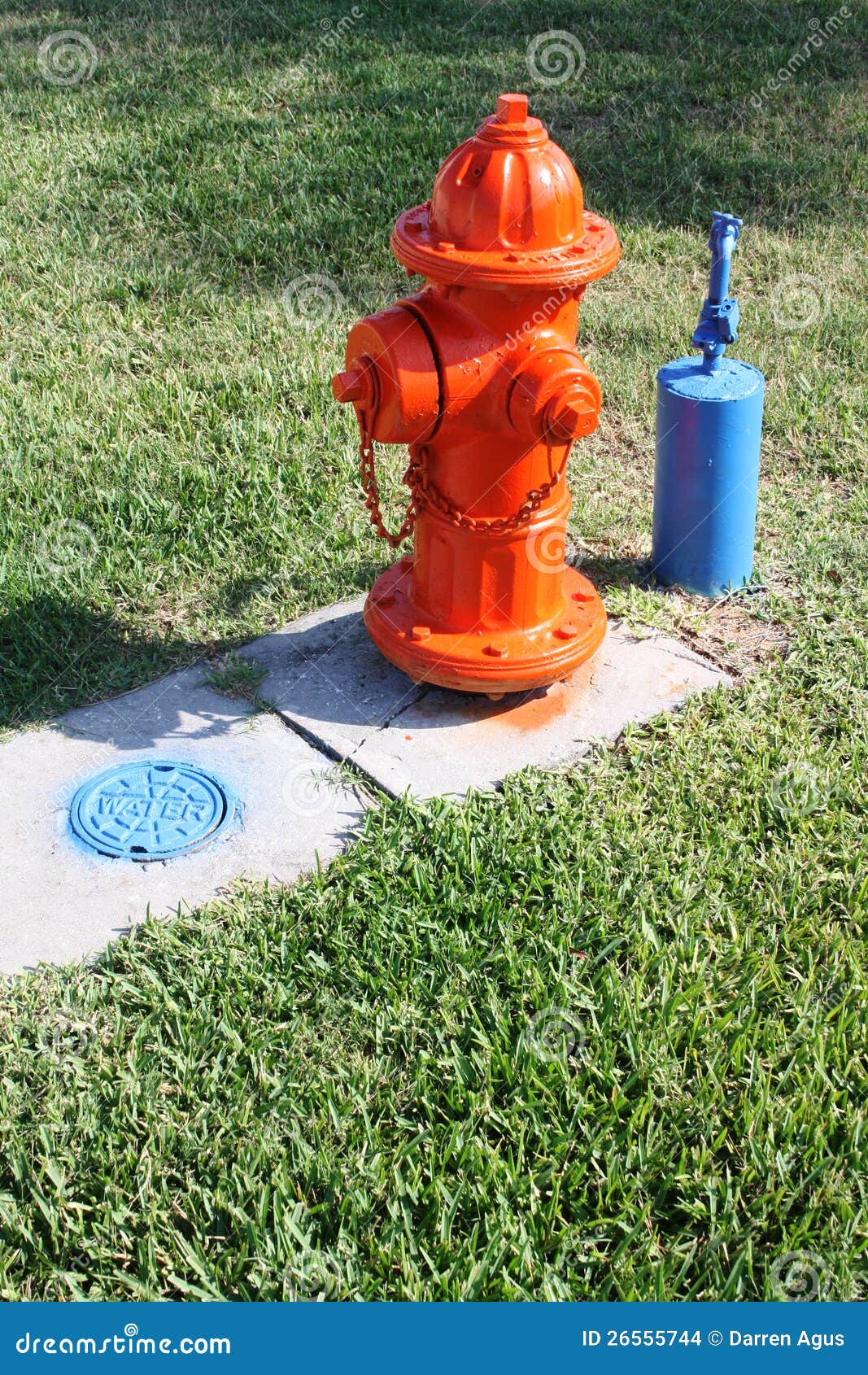Fire Hydrant and Outside Water Tap and Grate Stock Photo - Image of ...