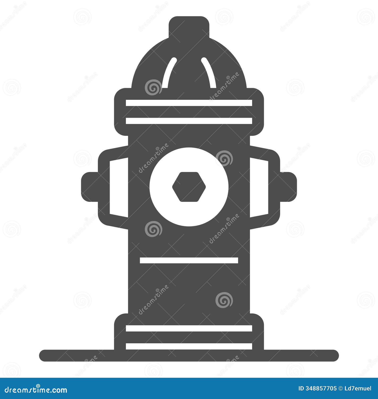 Fire Hydrant Point Solid Icon, Emergency Service Concept. Vector Graphics Stock Vector ...