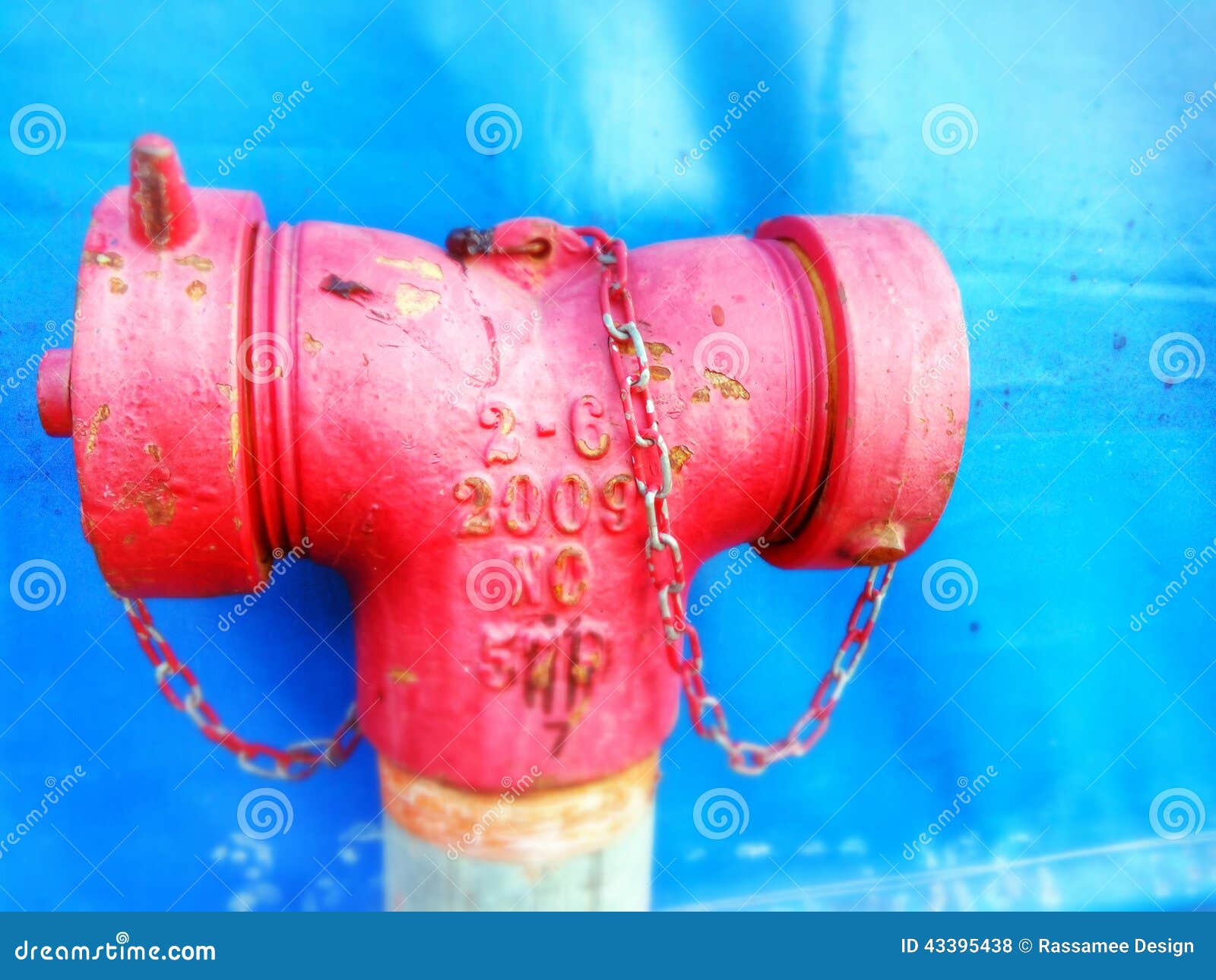 Fire hydrant editorial stock photo. Image of fire, blue - 43395438