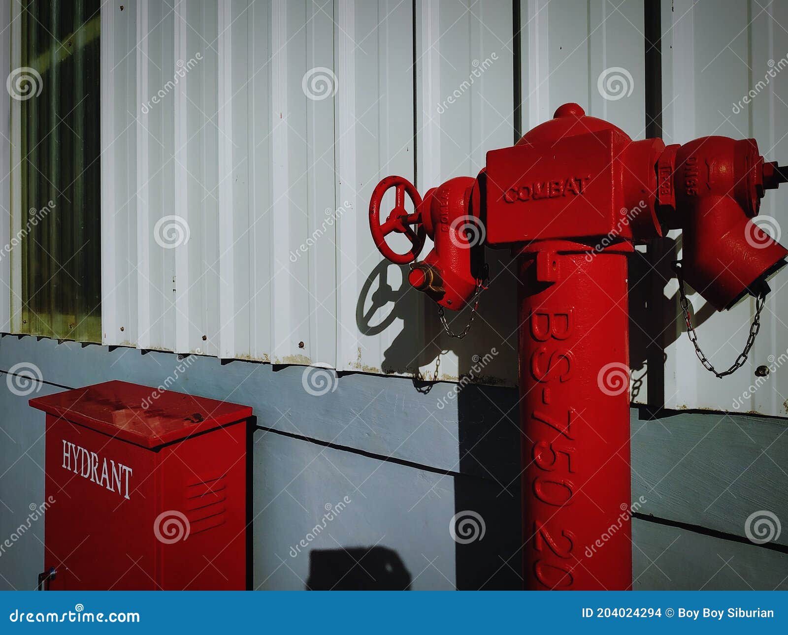 Fire Hydrant with Red Color Stock Photo - Image of fire, hydrant: 204024294