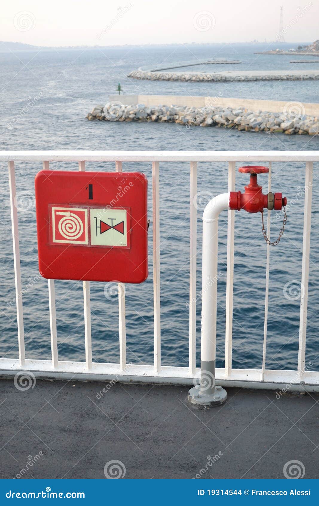 Fire hydrant in the ship stock photo. Image of vertical - 19314544