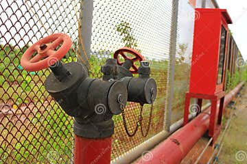 Fire Hydrant Siamese Connection Style Stock Photo - Image of fire ...