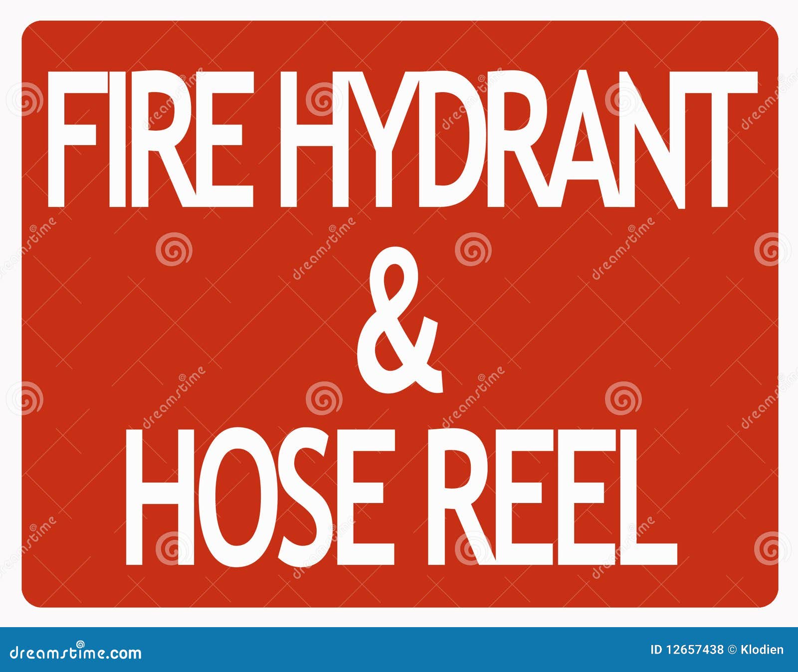 Hydrant Sign With A Red Background Royalty-Free Illustration ...