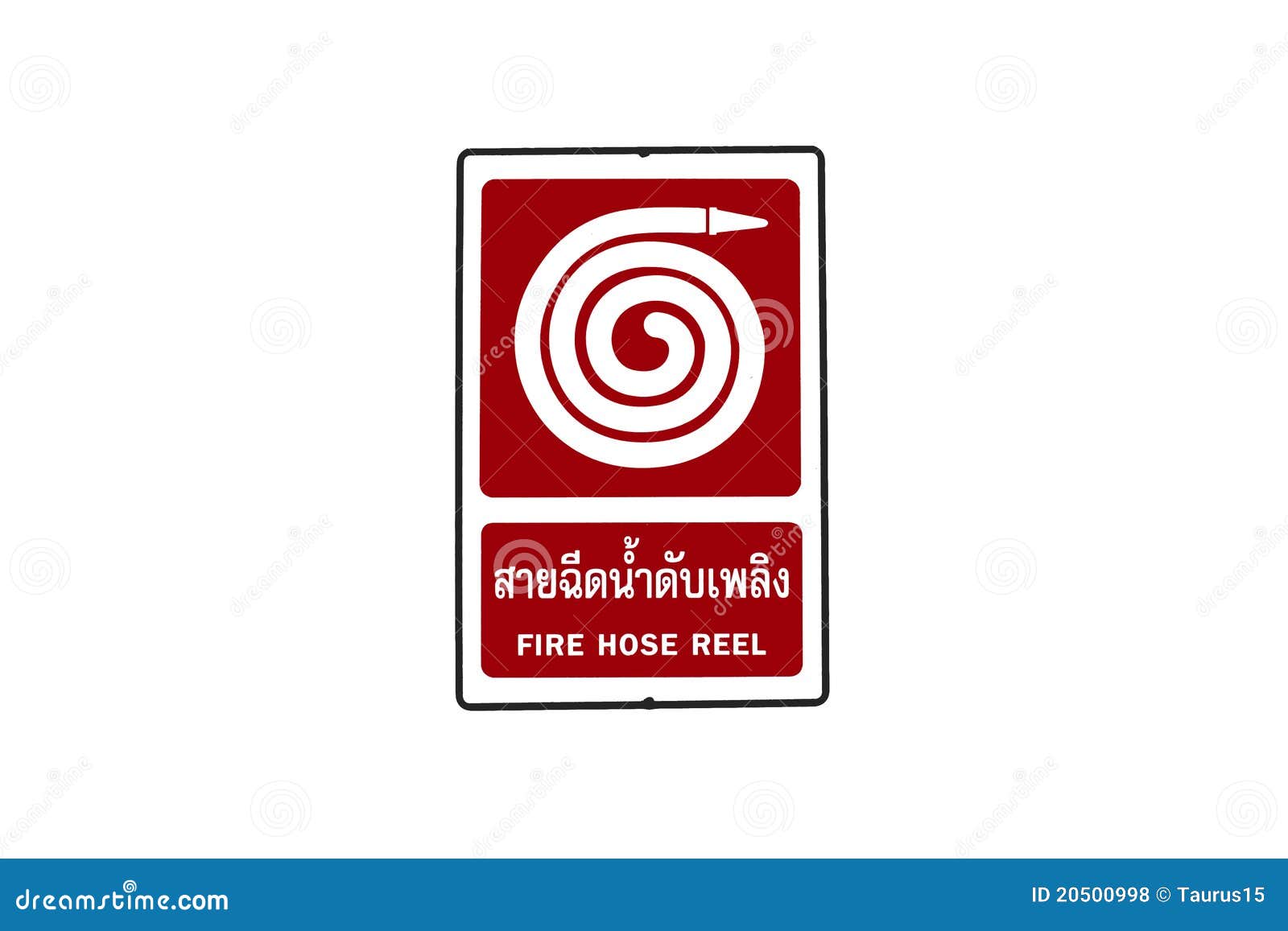 Fire Hydrant Sign stock photo. Image of escape, flame - 20500998