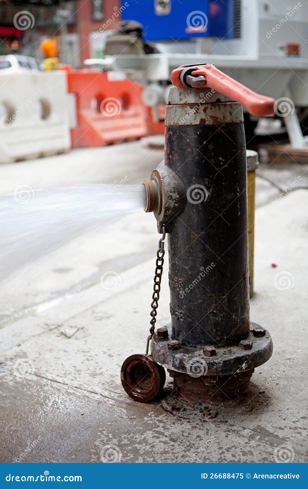 Fire Hydrant Spraying Water Stock Image - Image of squirting, spraying ...