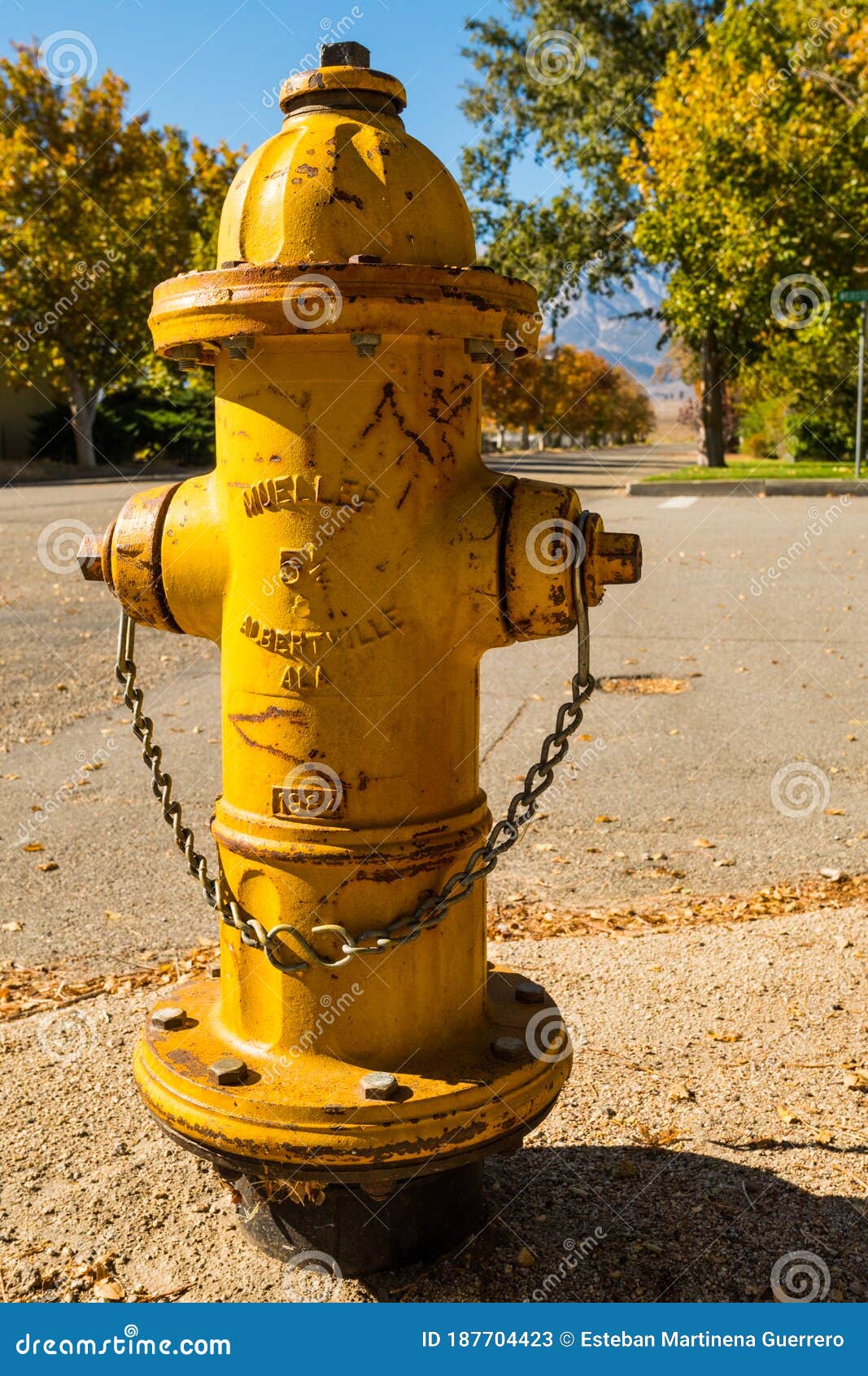 Fire Hydrant on a Street Corner in Independence, California, USA ...