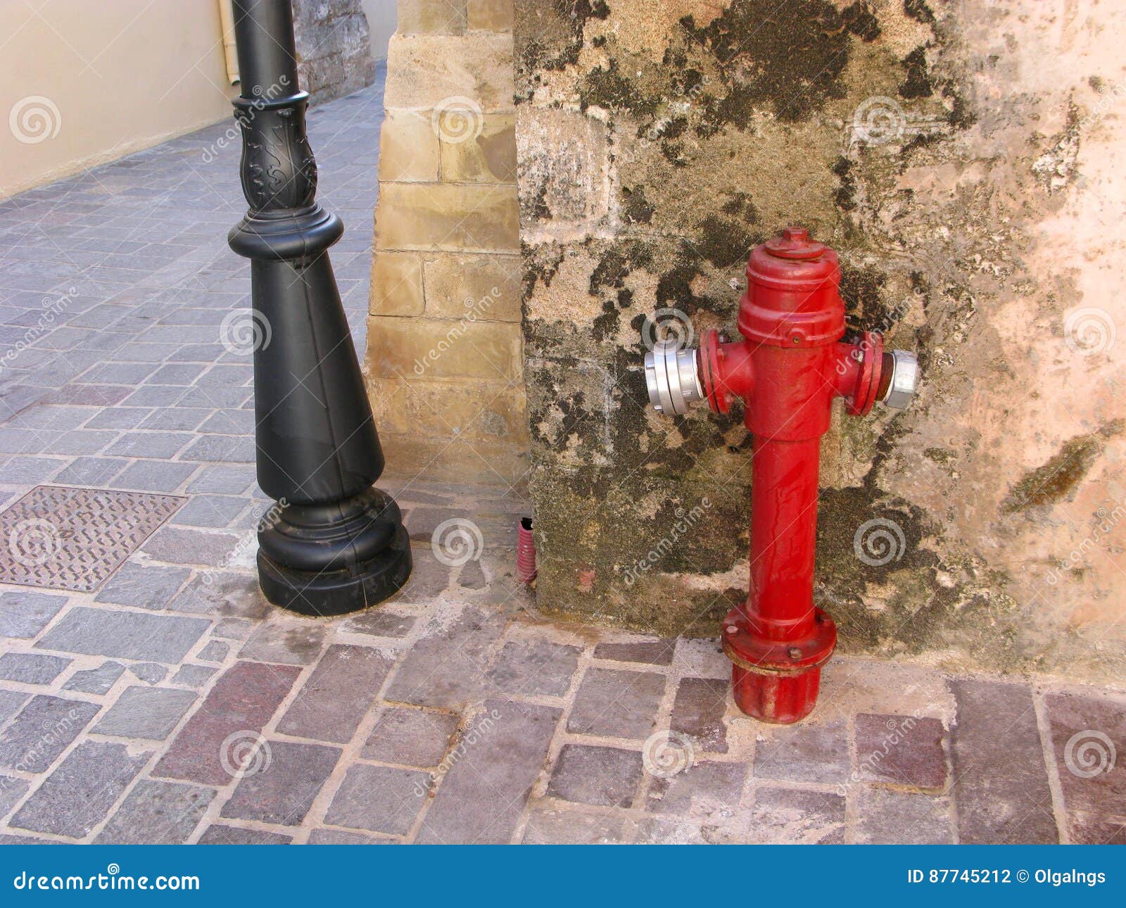 Fire hydrant on street stock photo. Image of pressure - 87745212