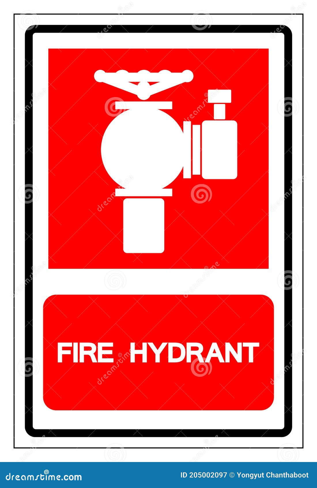Fire Hydrant Symbol Sign ,Vector Illustration, Isolate on White ...