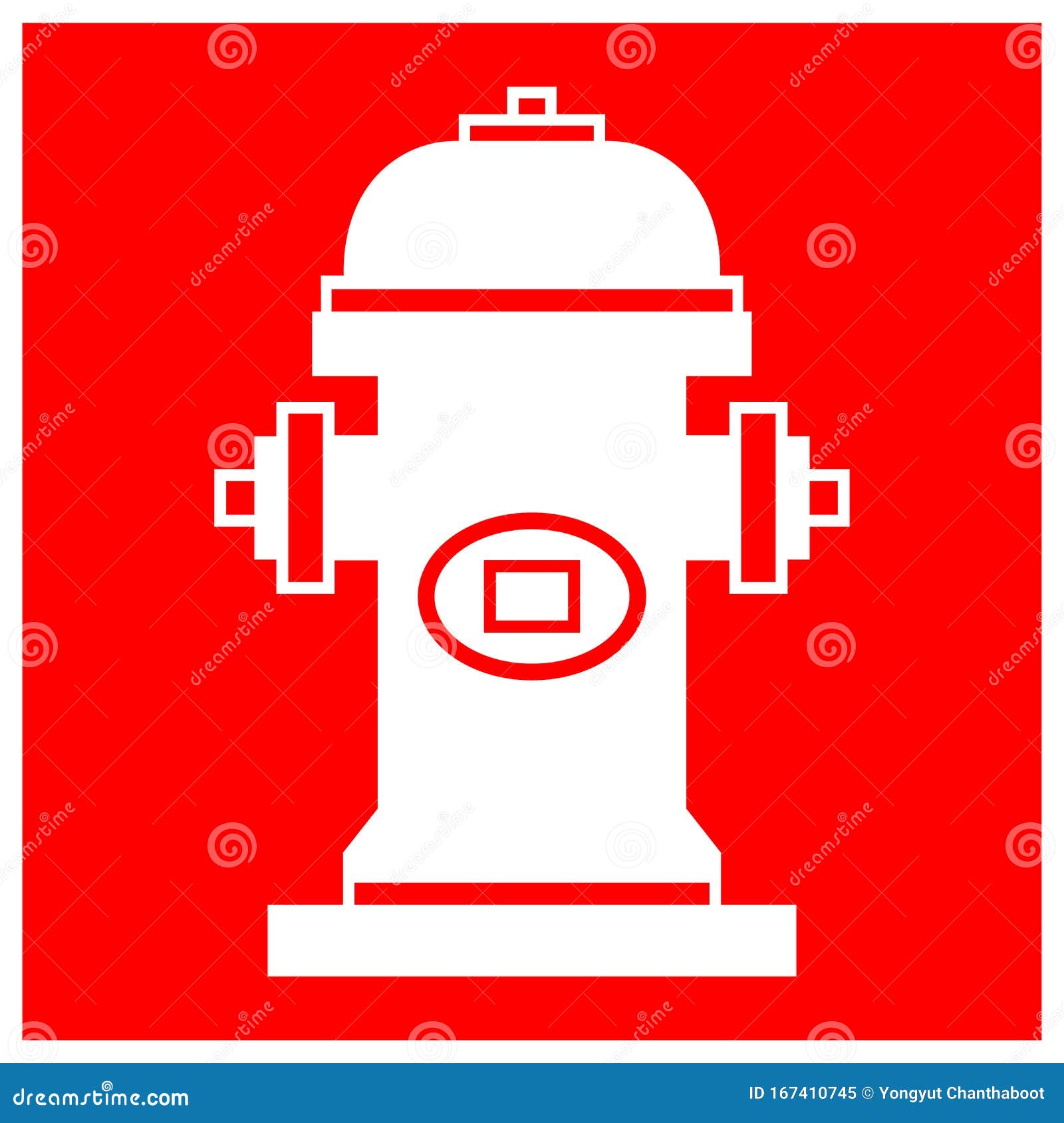 Fire Hydrant Symbol Sign, Vector Illustration, Isolate on White ...