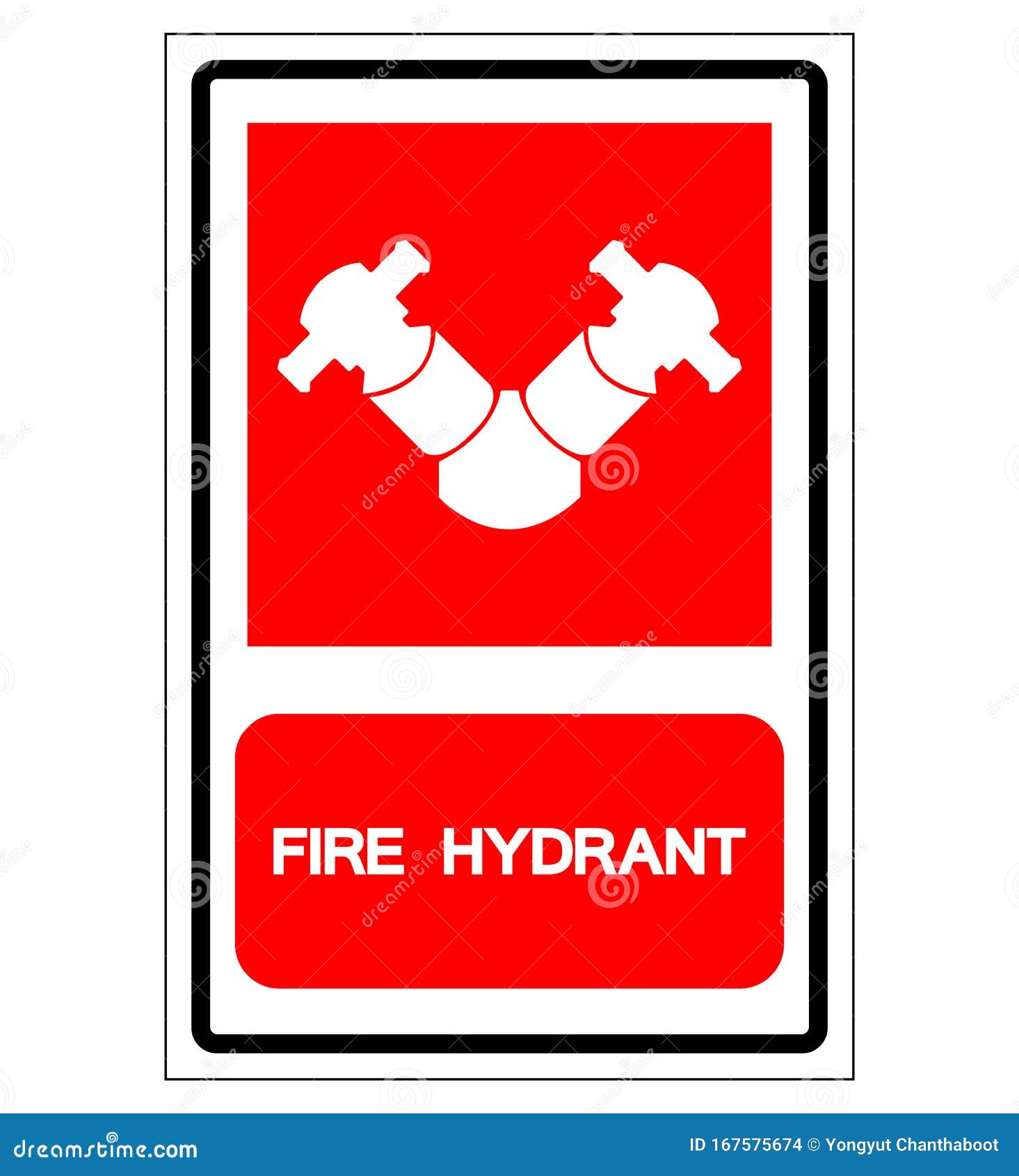 Fire Hydrant Symbol Sign, Vector Illustration, Isolate on White ...
