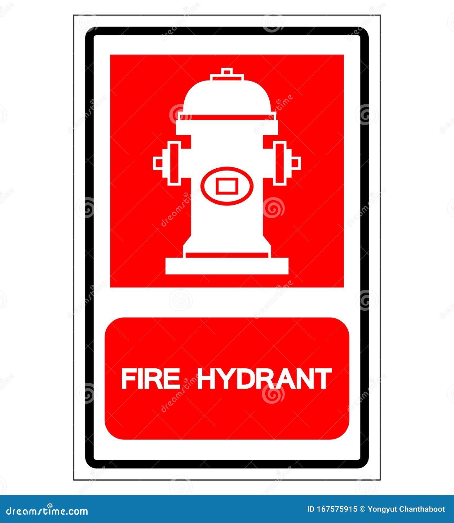 Fire Hydrant Symbol Sign, Vector Illustration, Isolate on White ...