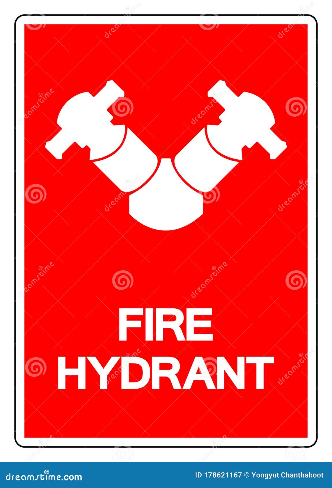 Fire Hydrant Symbol Sign, Vector Illustration, Isolate on White ...